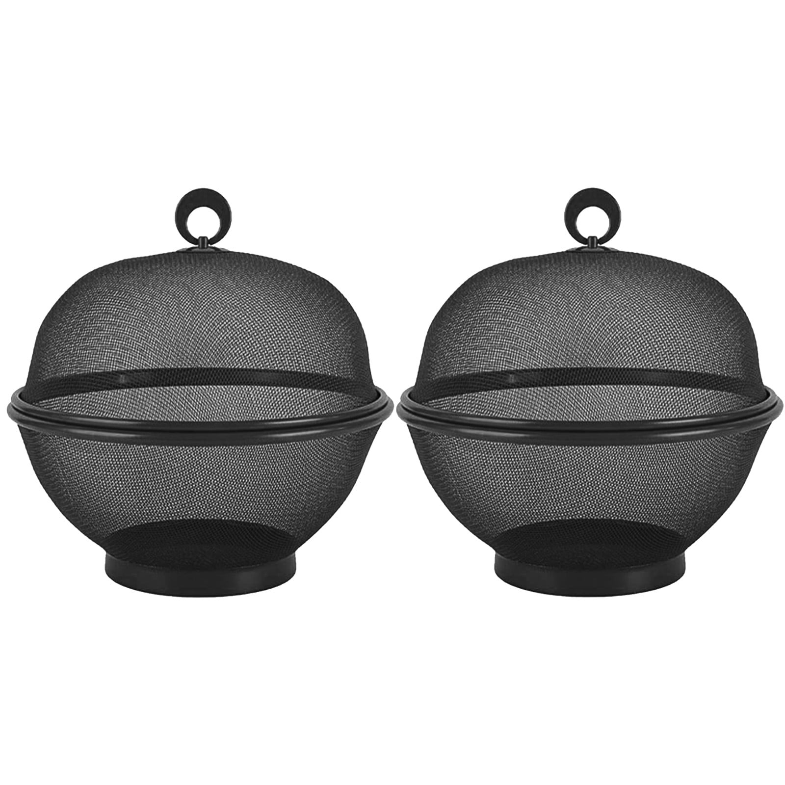 MOQIN 2 Pcs Mesh Fruit Basket with Lid Fruit Bowl Cover Protective ...