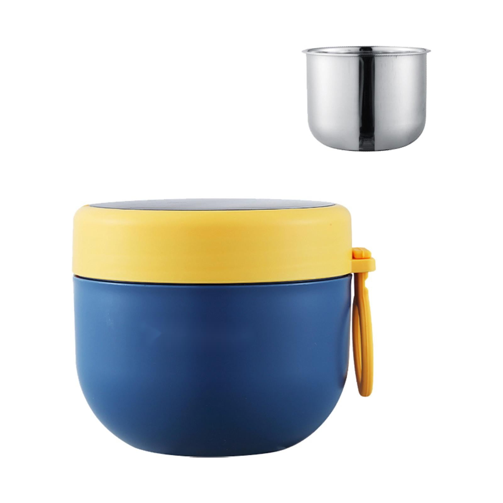 MOQIN 20 oz Insulated Vacuum Food Jar with Buckle Lid Wide Mouth Soup ...