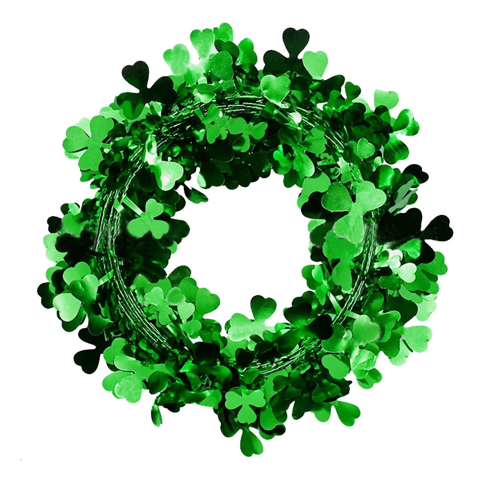 MOQIN 23 Ft St.Patrick's Day Tinsel Garland, Green Shamrock Garland for ...