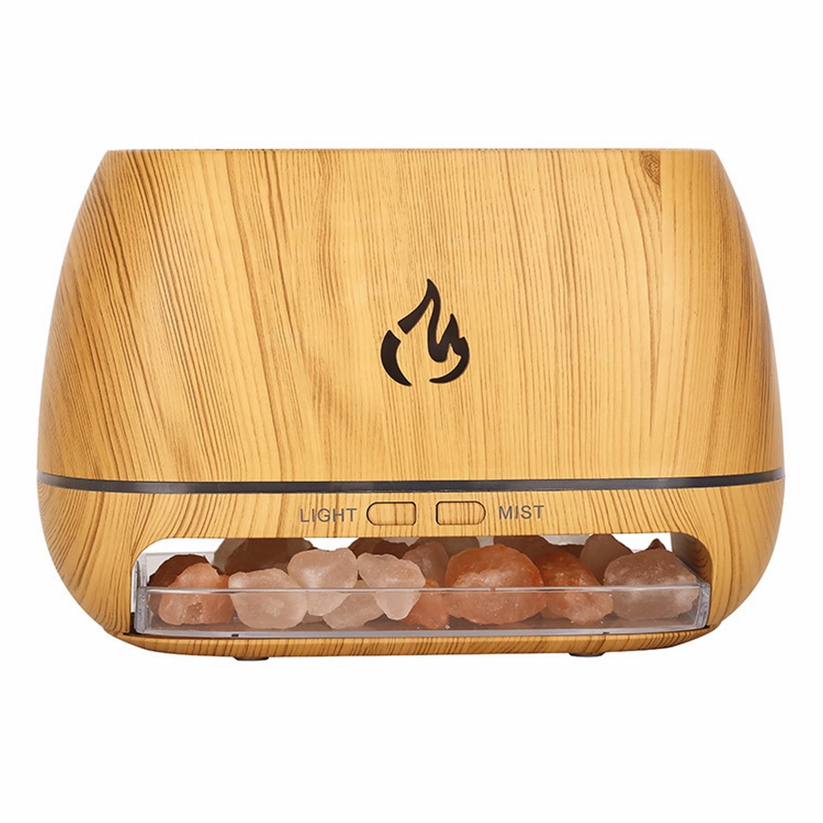 MOQIN 3-in-1 Himalayan Salt Rock Scent Diffuser Salt Rock Lamp ...