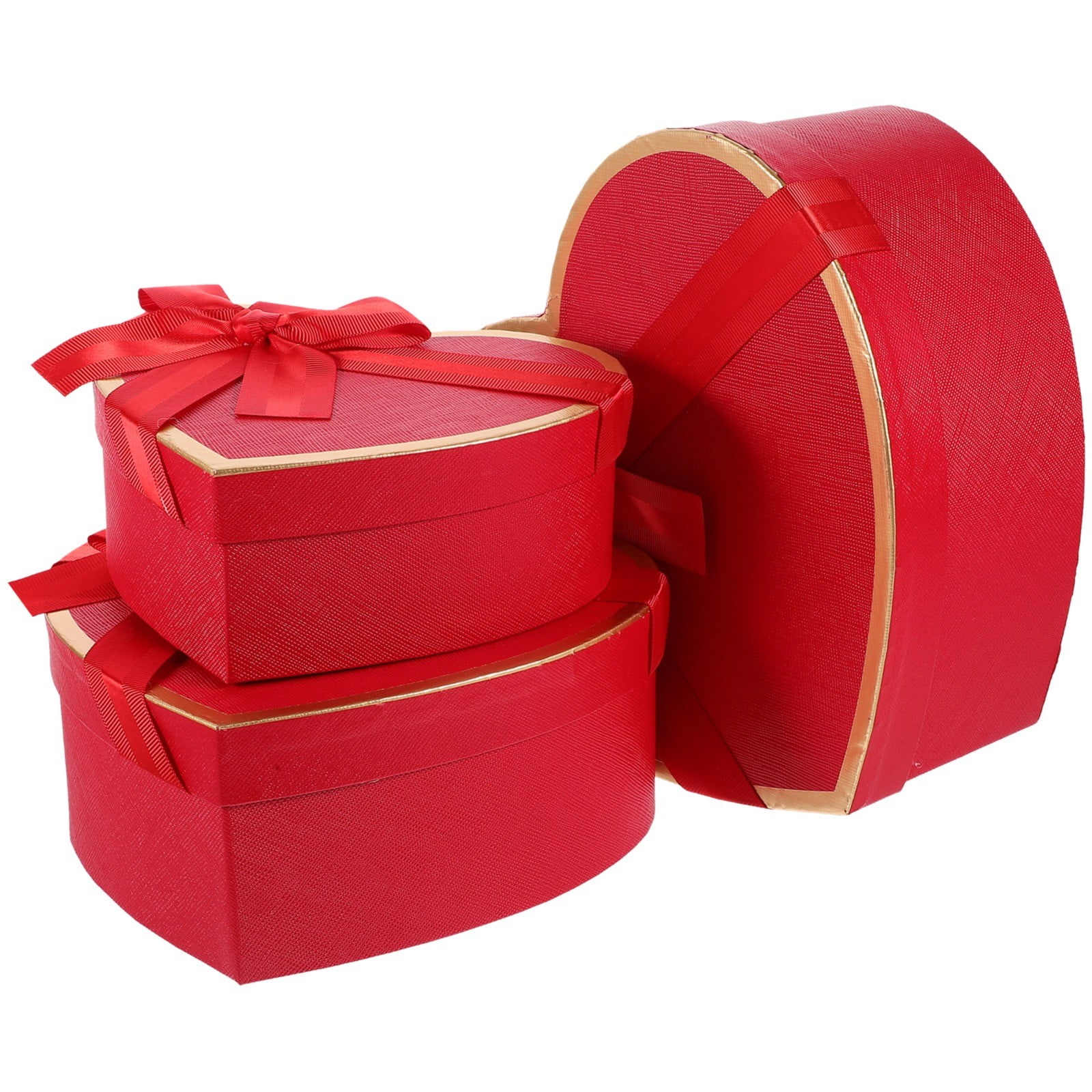MOQIN 3pcs Heart Shaped Box - Engagment Gift Boxes for Valentines Day ...