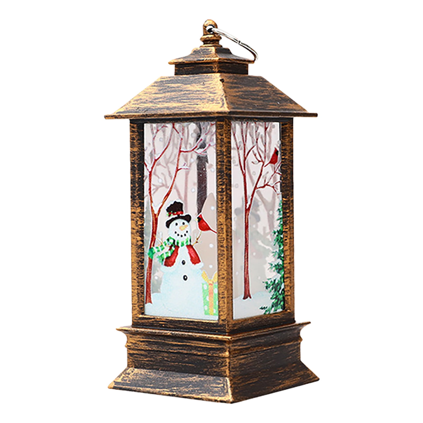 MOQIN 5" Decorative Candle Lantern with LED Flameless Candle, Plastic ...