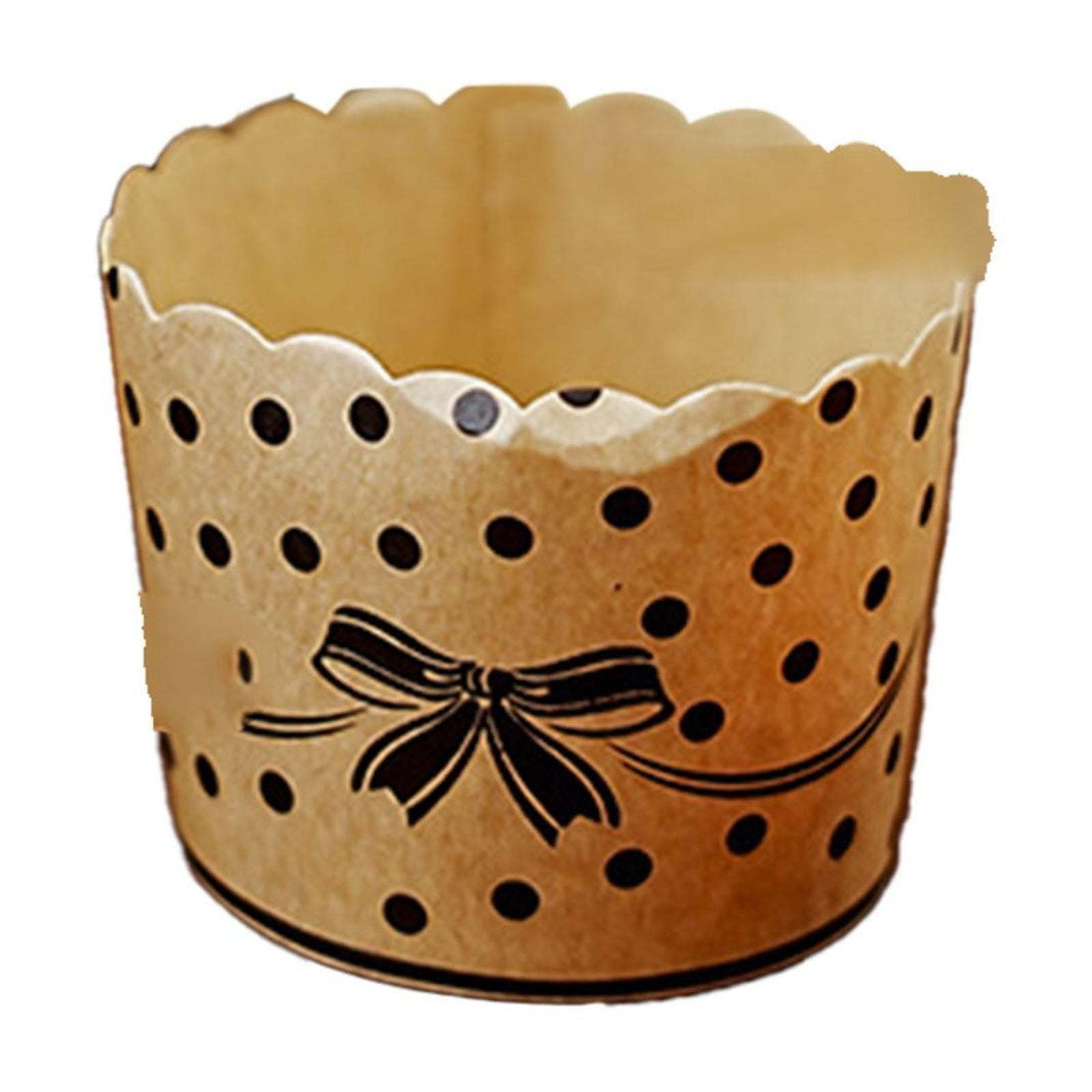 MOQIN 50-Count Kraft Paper Baking Cups - Heavy Duty Greaseproof Cupcake ...