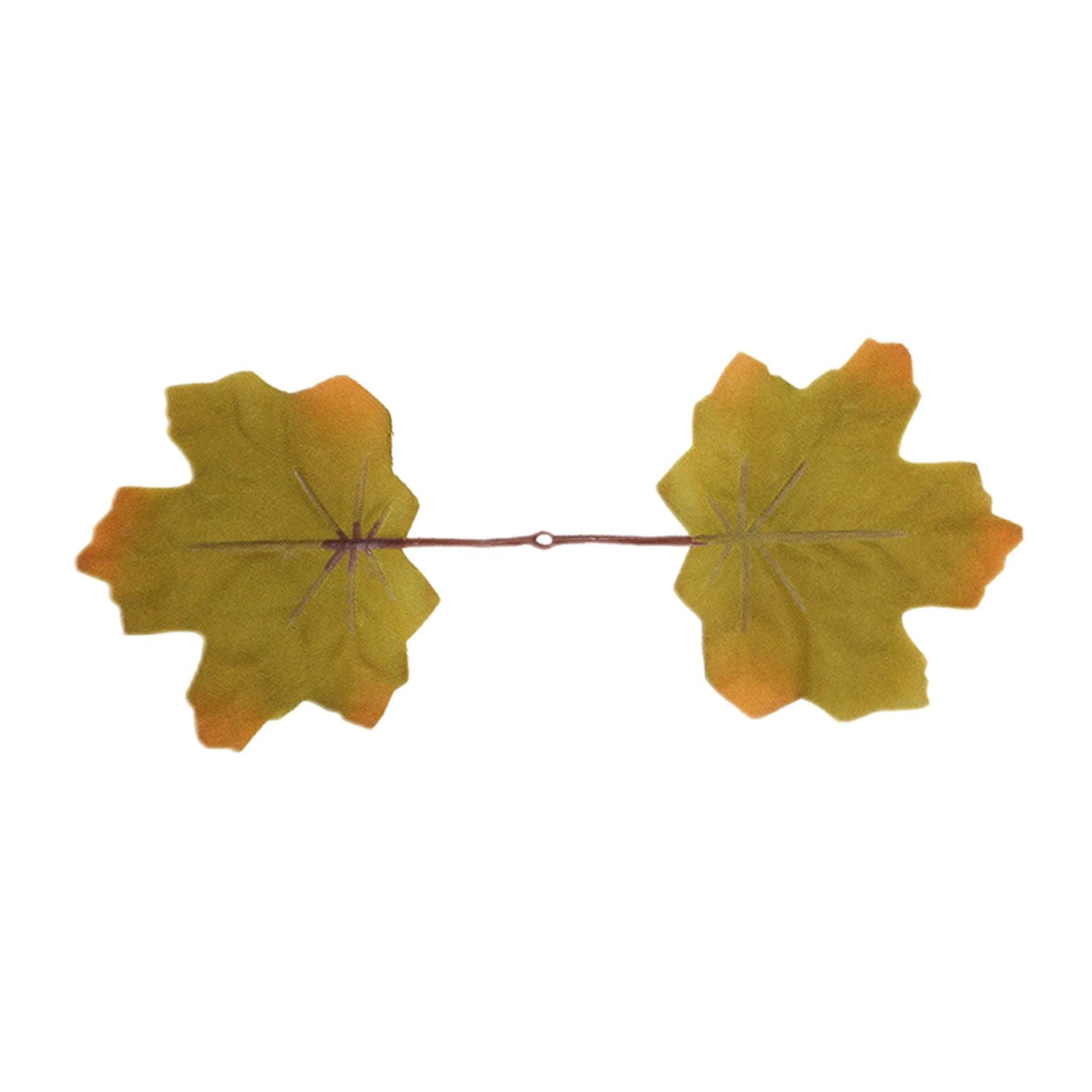 MOQIN 50-Pack Realistic Artificial Maple Leaves Bulk Set - Autumn ...