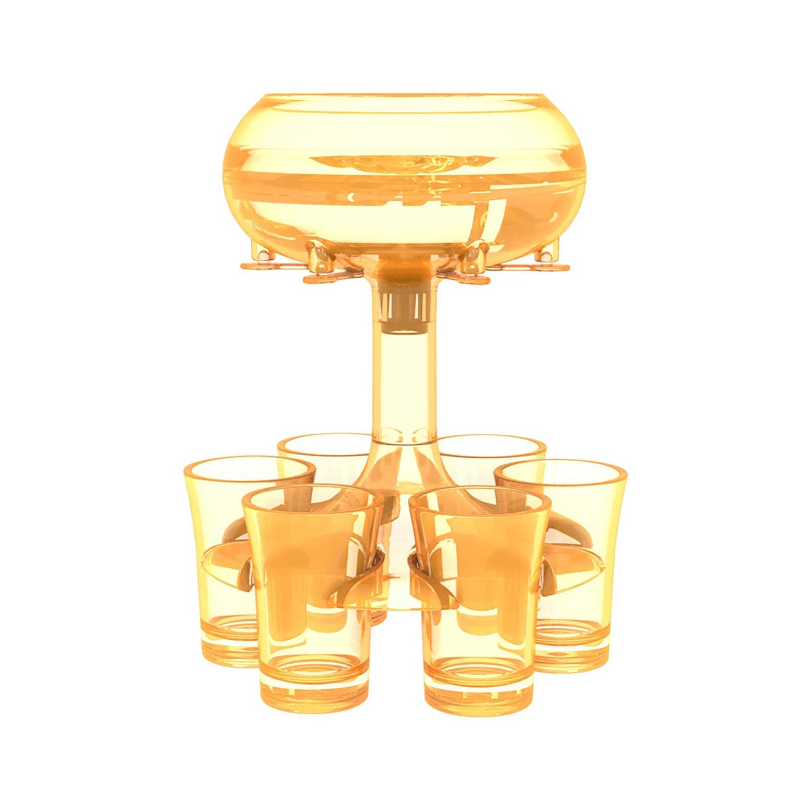 MOQIN 6 Shot Glass Dispenser and Holder,Dispenser for Filling Liquids ...