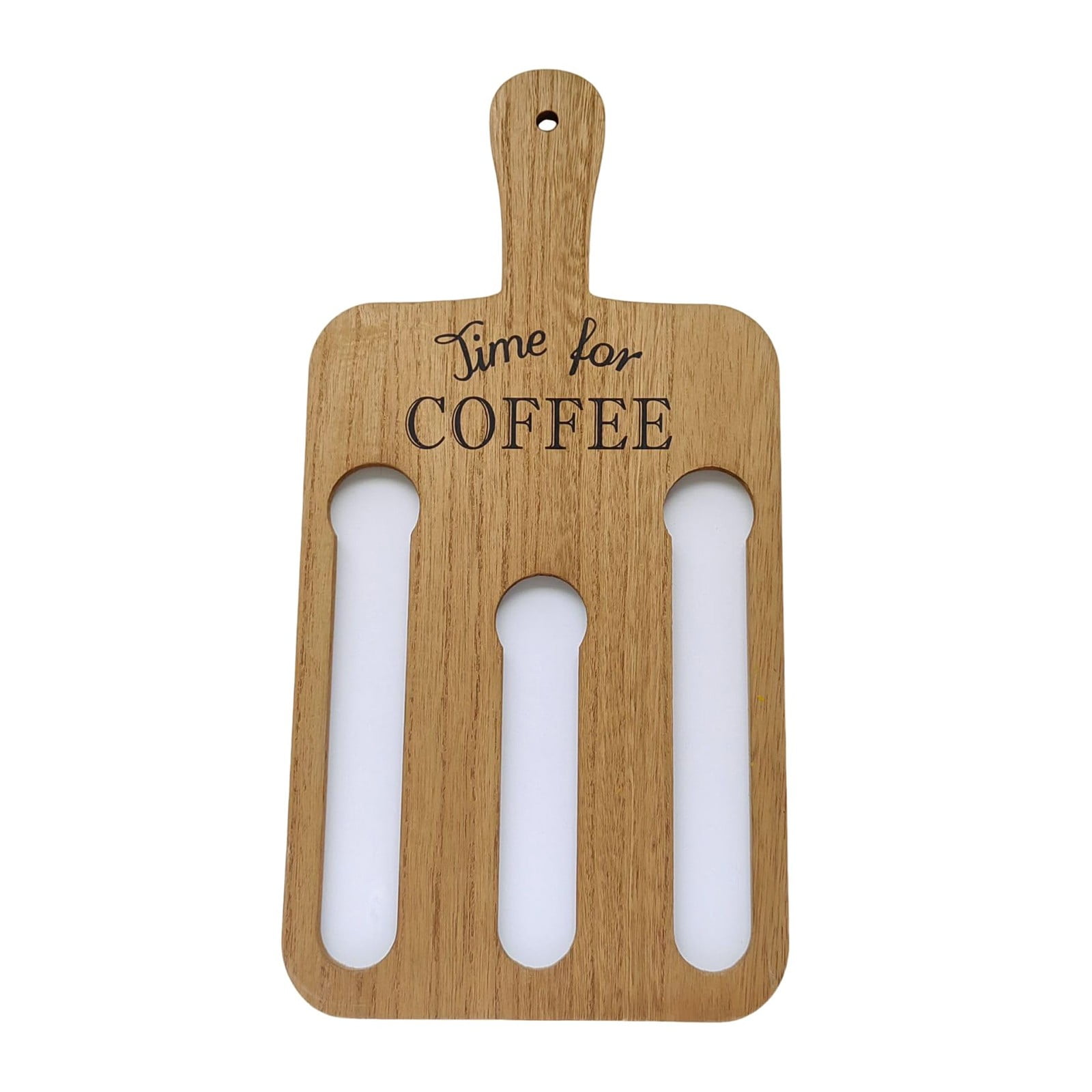 MOQIN Adjustable Wooden Coffee Pod Storage Rack | Wall-Mounted Cup ...