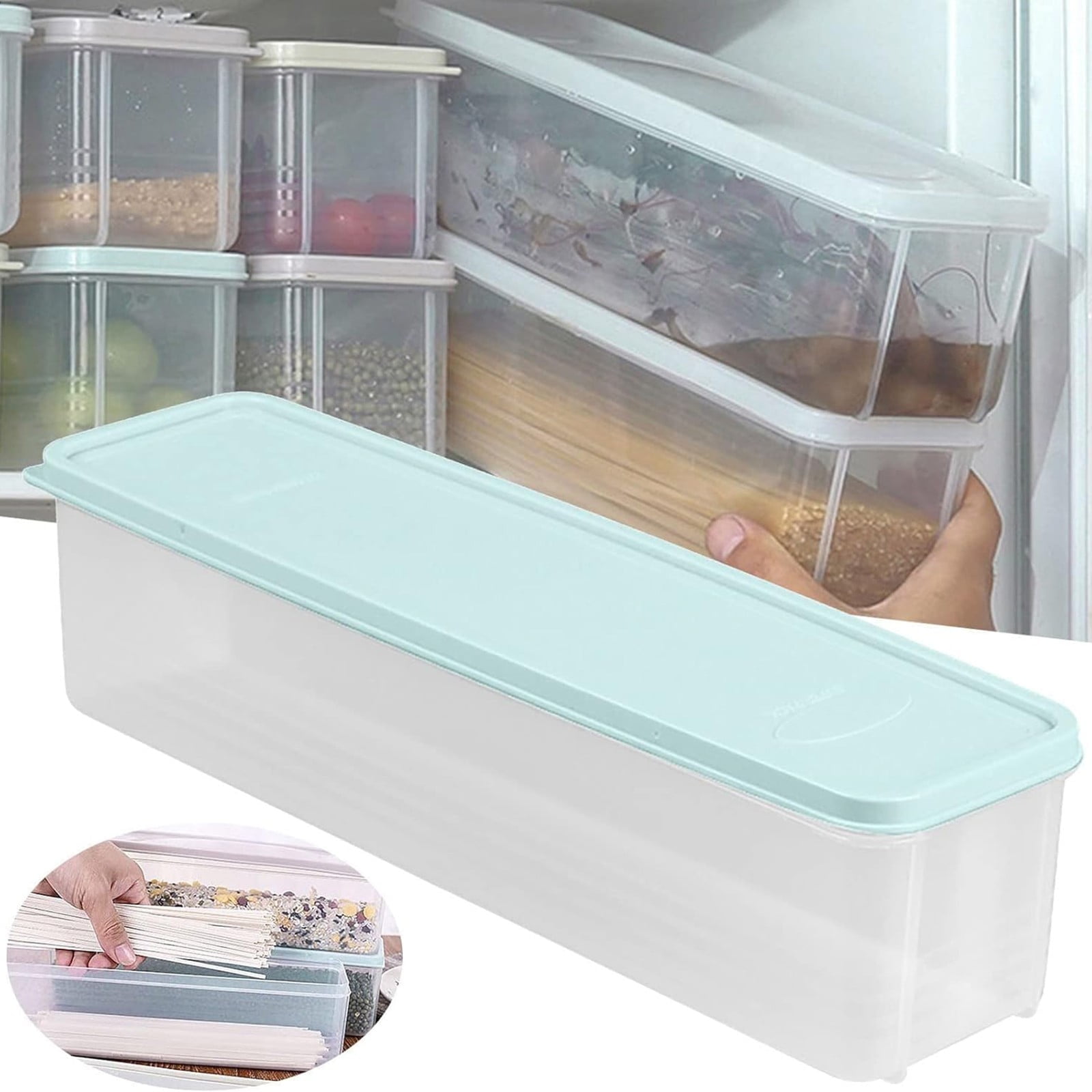 MOQIN Airtight Food Storage Containers with Lids, Plastic Spaghetti ...