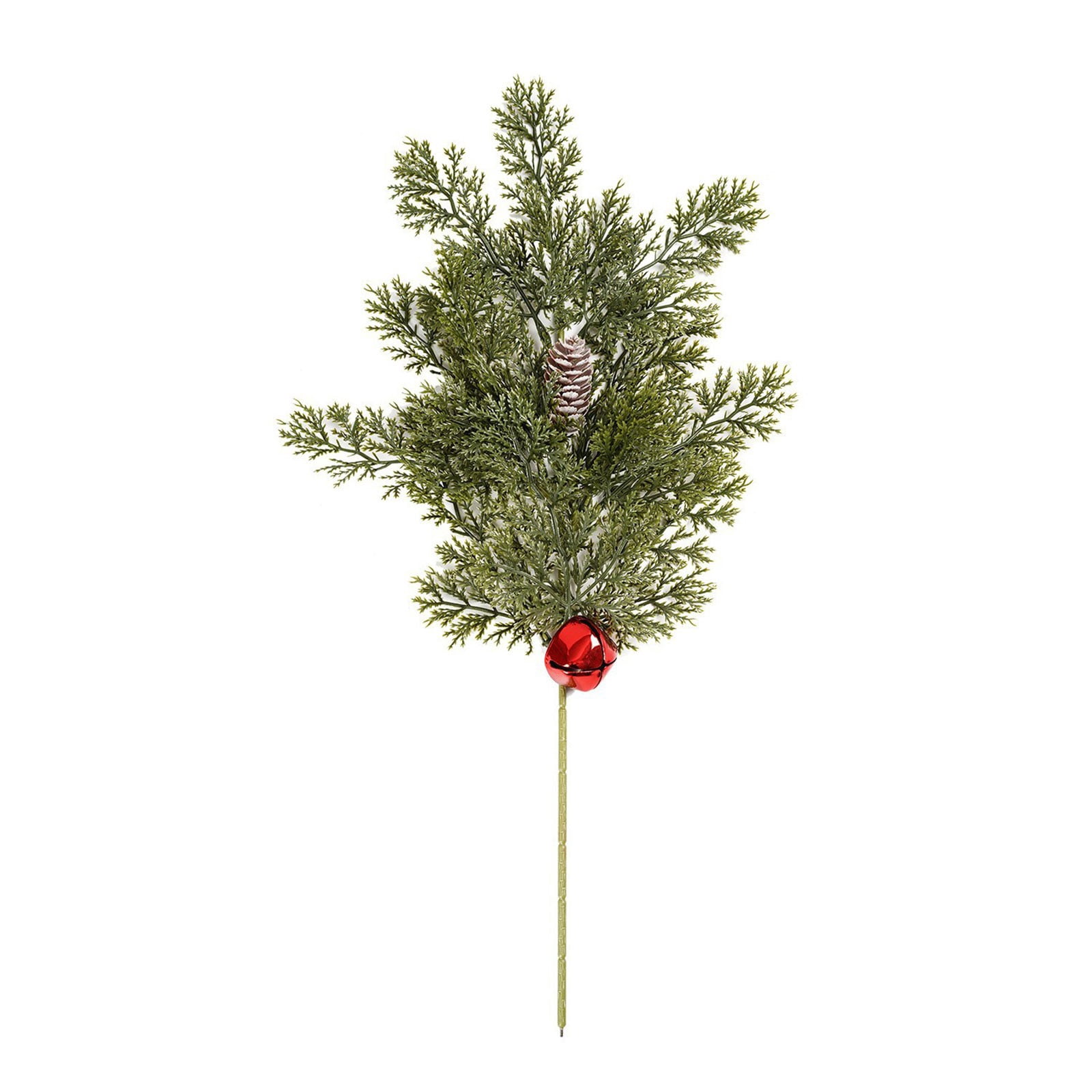 MOQIN Artificial Pine Branches,Christmas Faux Cedar Stems with Pinecone ...