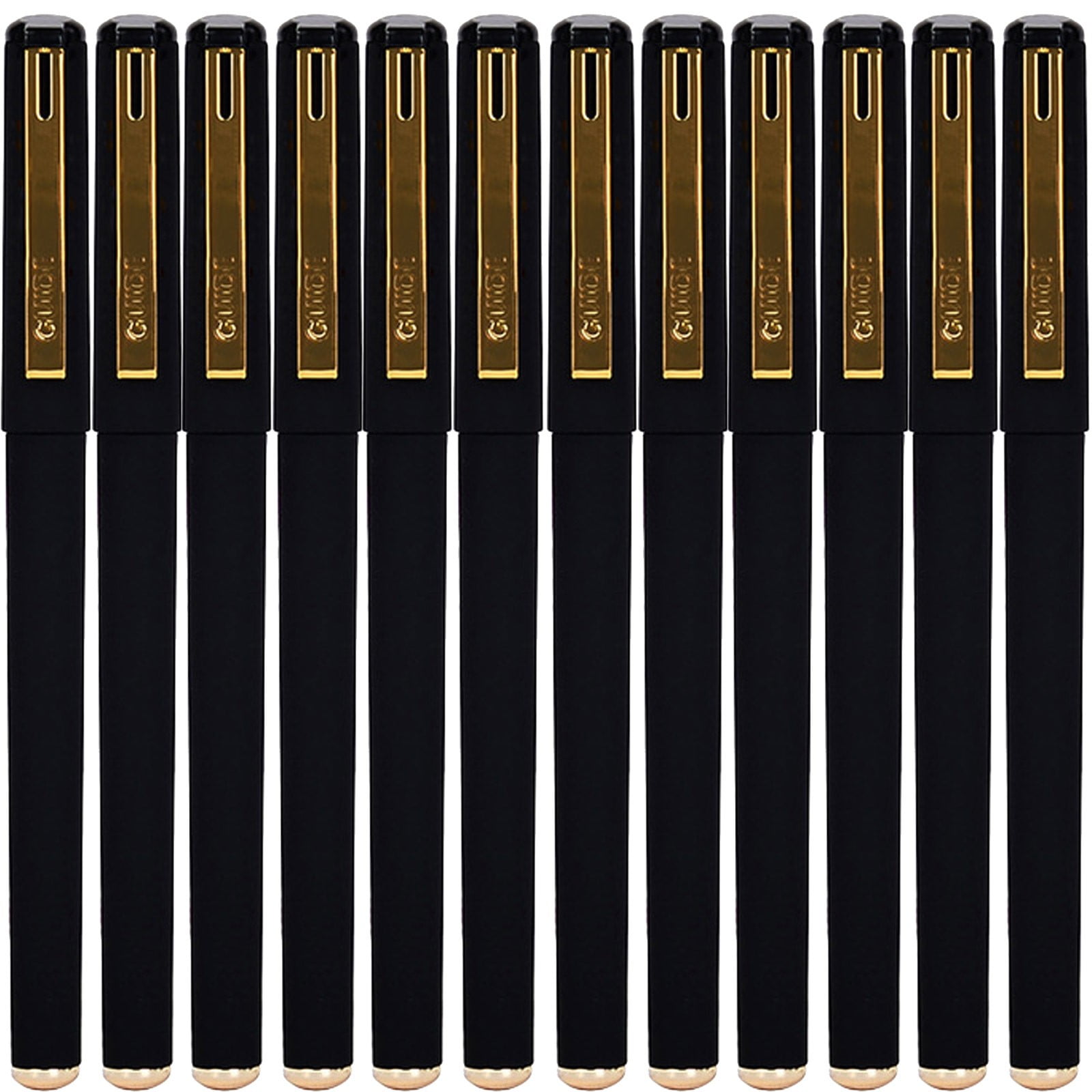 MOQIN Ballpoint Pens, 12 Pack, Black Ink, Fine Point Pen, Ballpoint ...