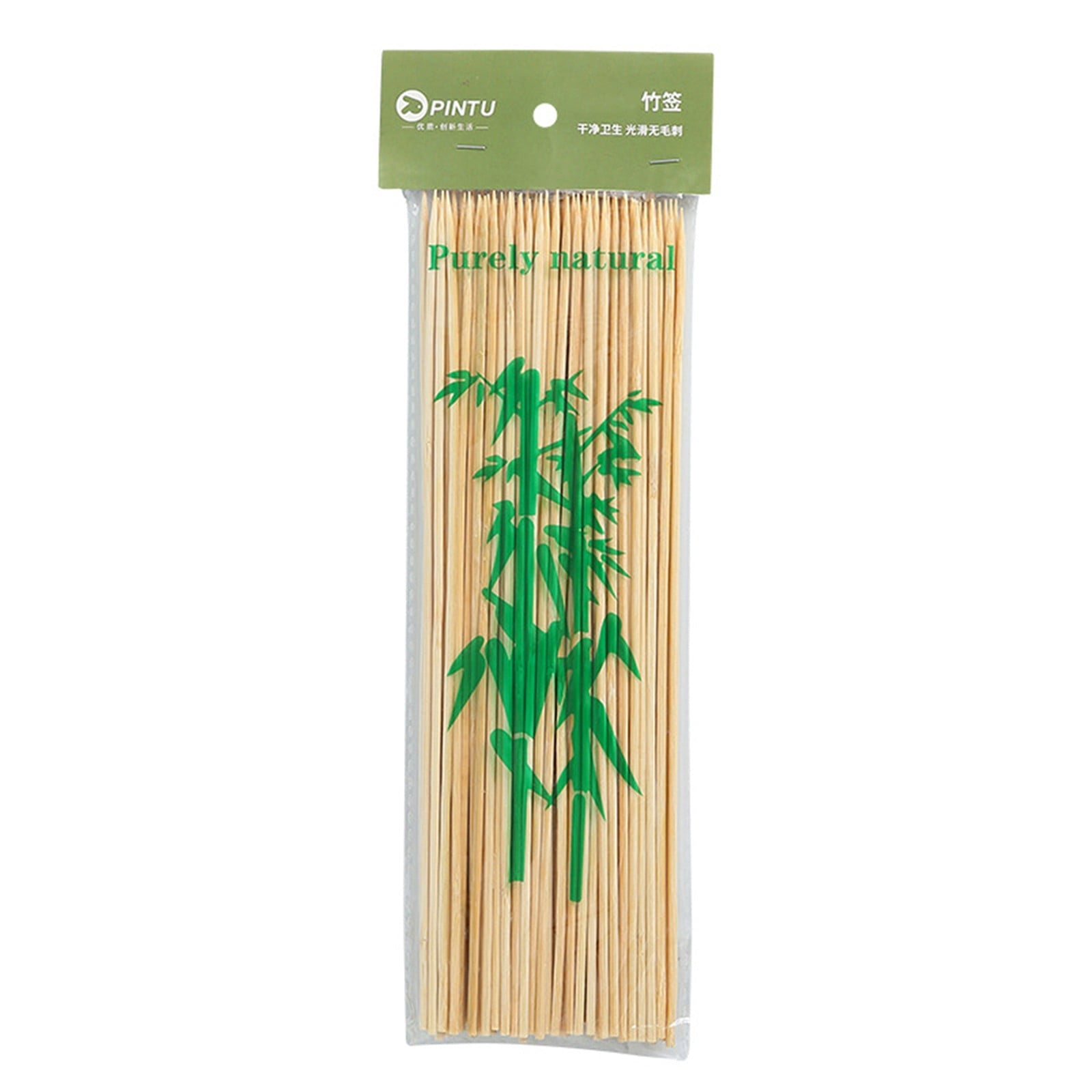 MOQIN Barbecue Skewers, Bamboo Wooden Kabob Skewers, Natural BBQ Bamboo ...