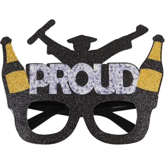 MOQIN Black and Gold Graduation Eyeglasses 2025 - Graduation Glasses ...