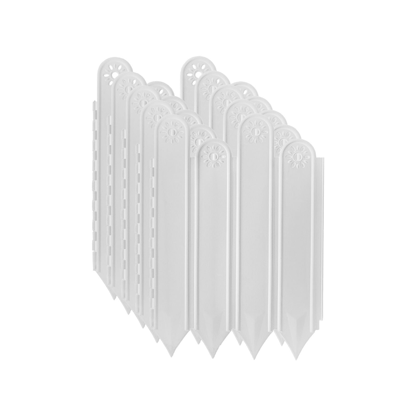 MOQIN Black Picket Style Garden Fence Panels - Decorative Landscape ...