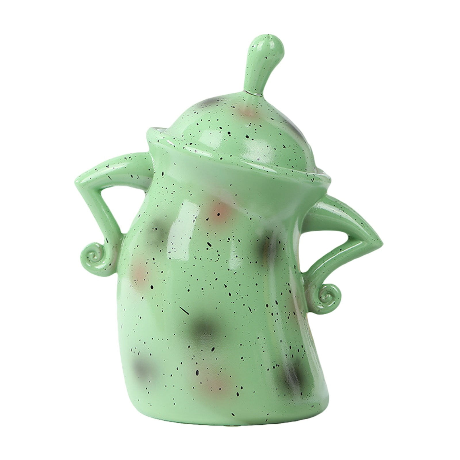 MOQIN Canister With Attitude, Large Ceramics Jar with Lid, Cute ...