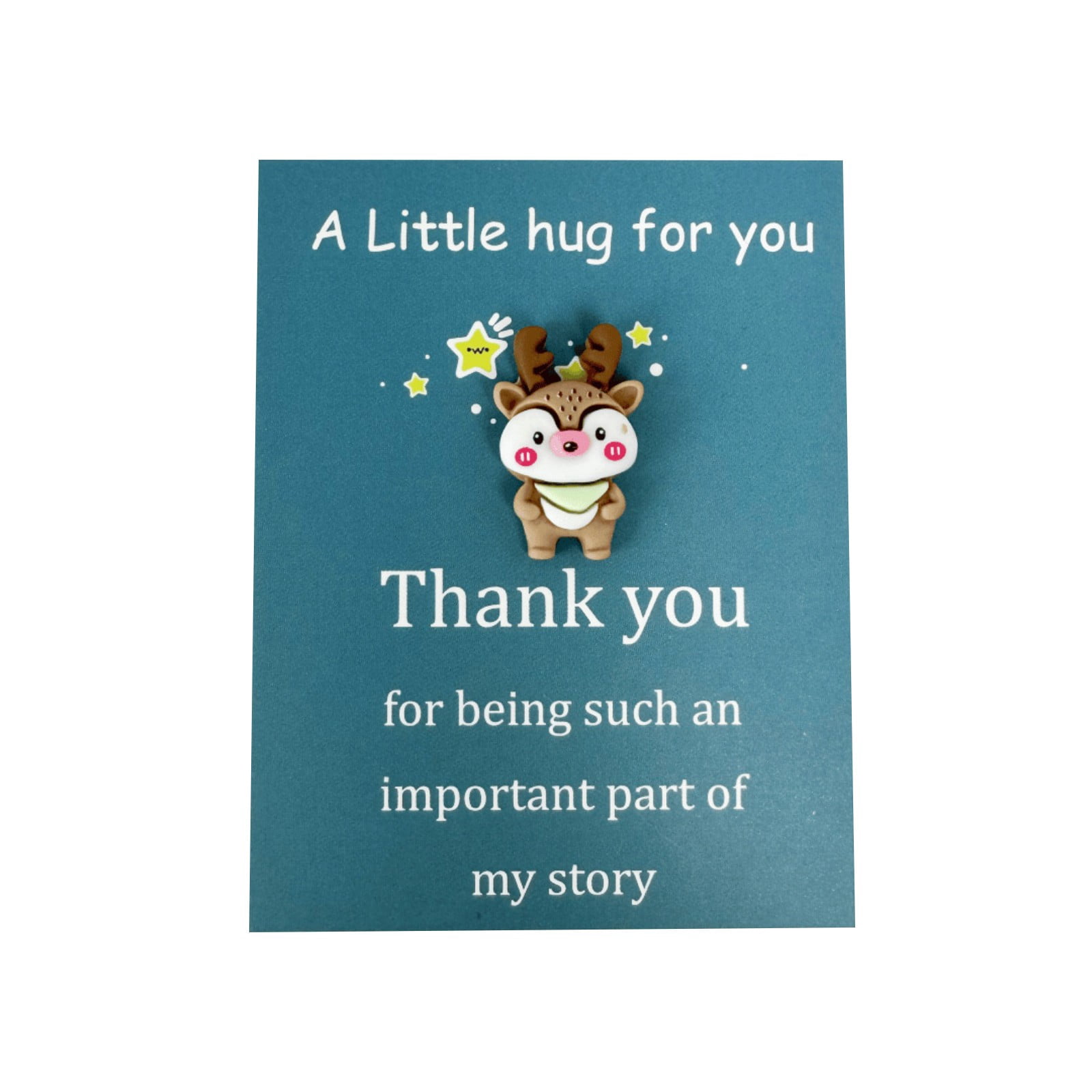MOQIN Christmas Cards, Christmas Resin Pocket Hug Greeting Cards ...