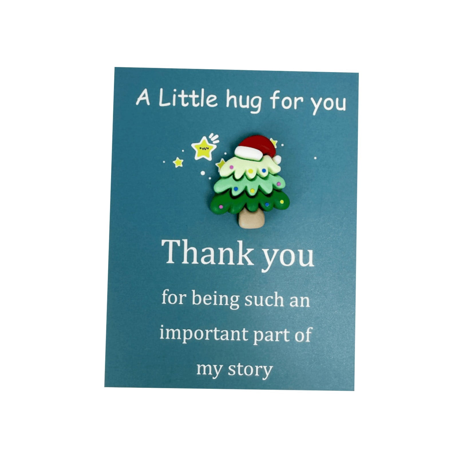 MOQIN Christmas Cards, Christmas Resin Pocket Hug Greeting Cards ...