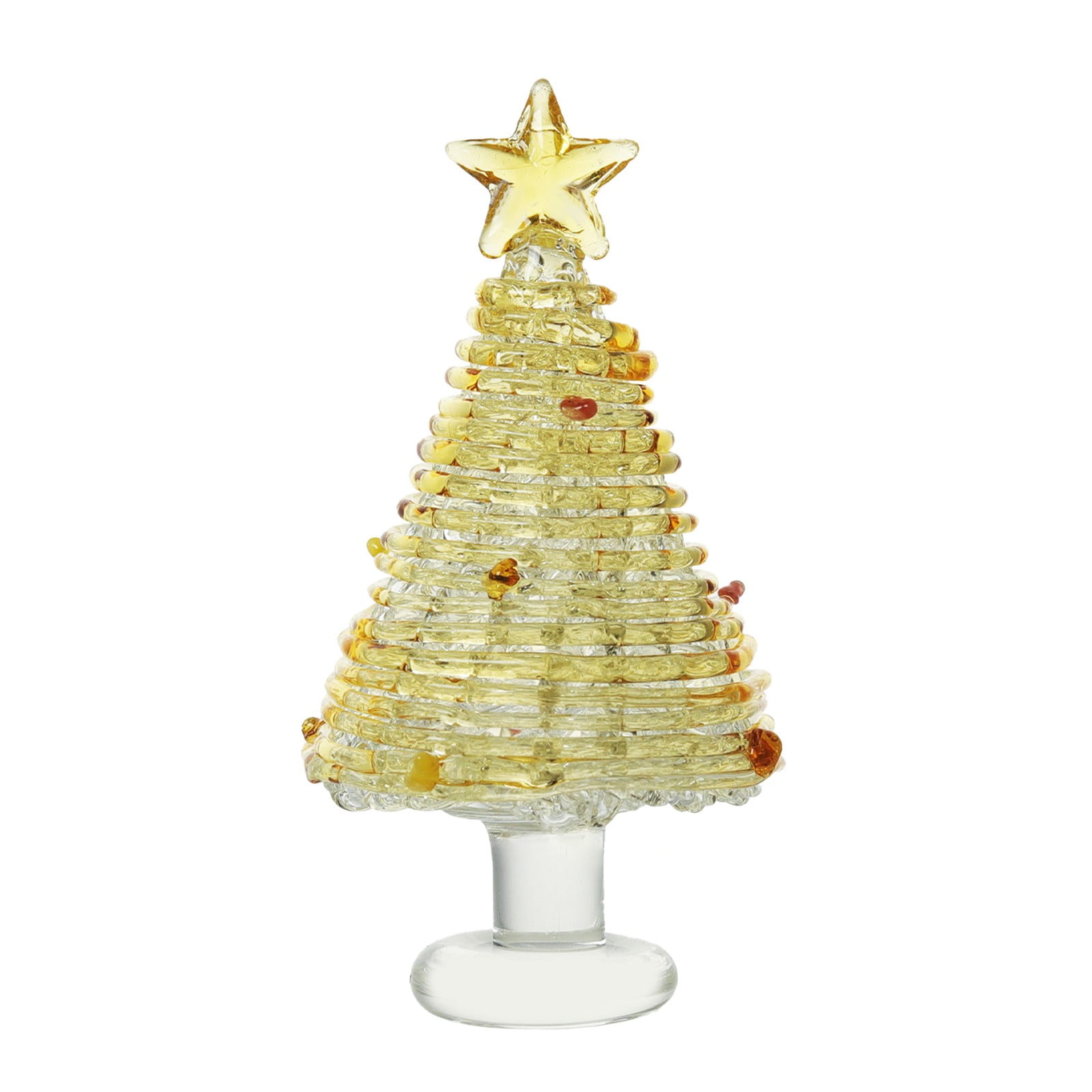 MOQIN Christmas Decoration, Crystal Christmas Tree Figurine Mini ...