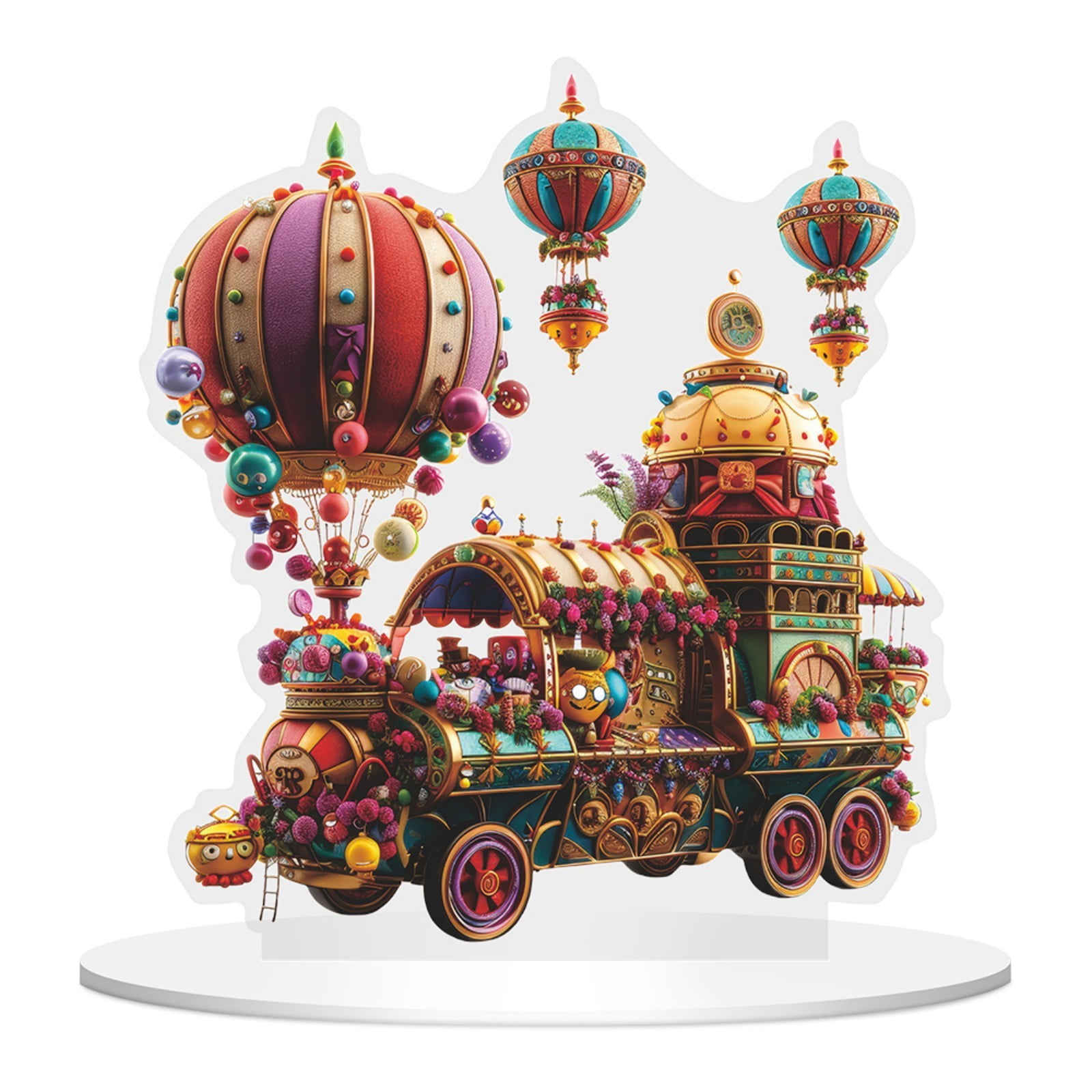 MOQIN Christmas Decorations Indoor Resin Gingerbread Houses Decor ...