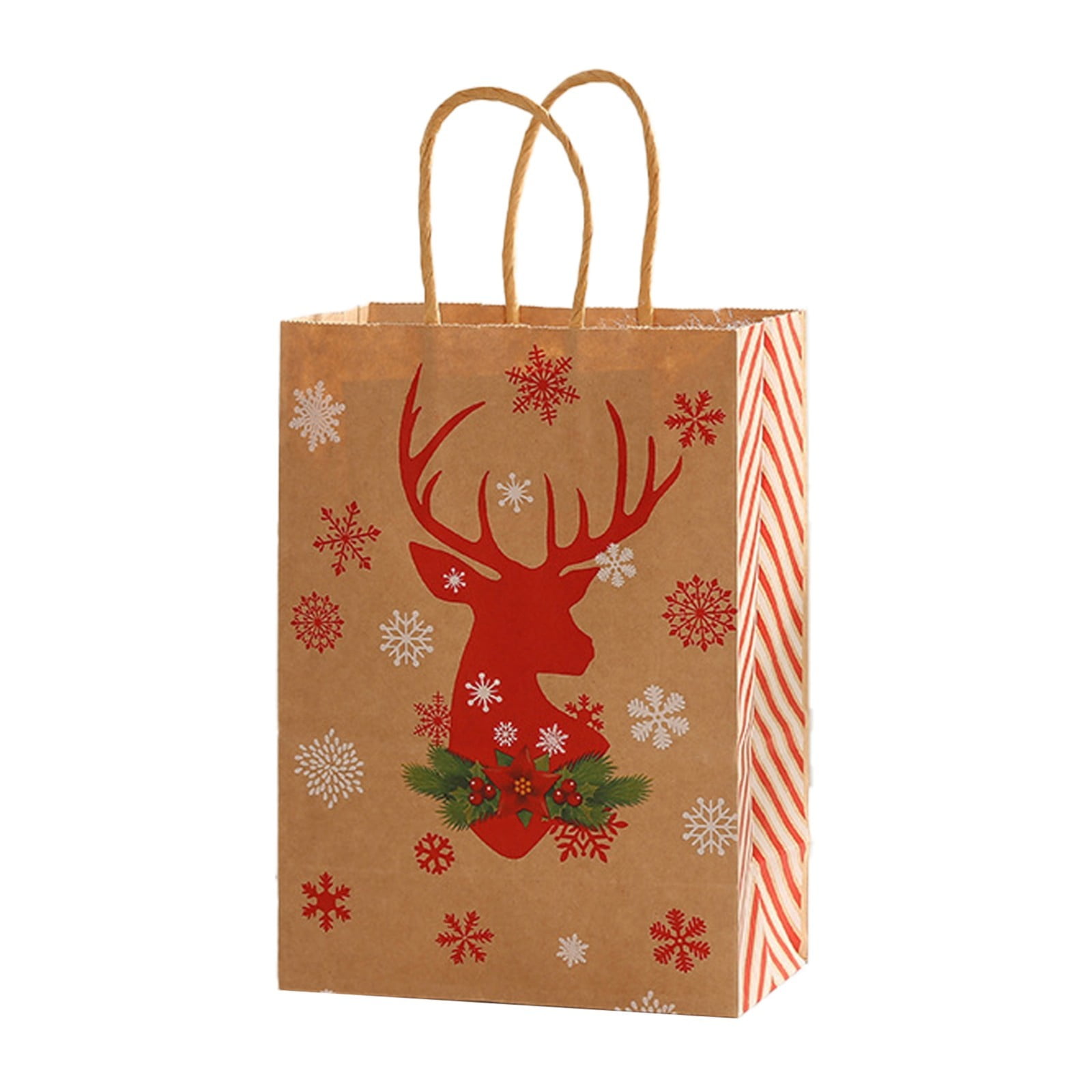 MOQIN Christmas Gift Bags 12 Pcs Variety Kraft Paper Gift Bags Xmas ...