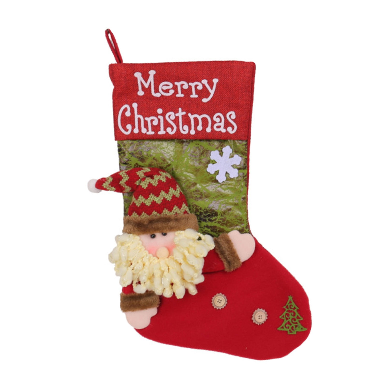 MOQIN Christmas Stockings - 18.5" Large Christmas Stocking, 3D Cute ...