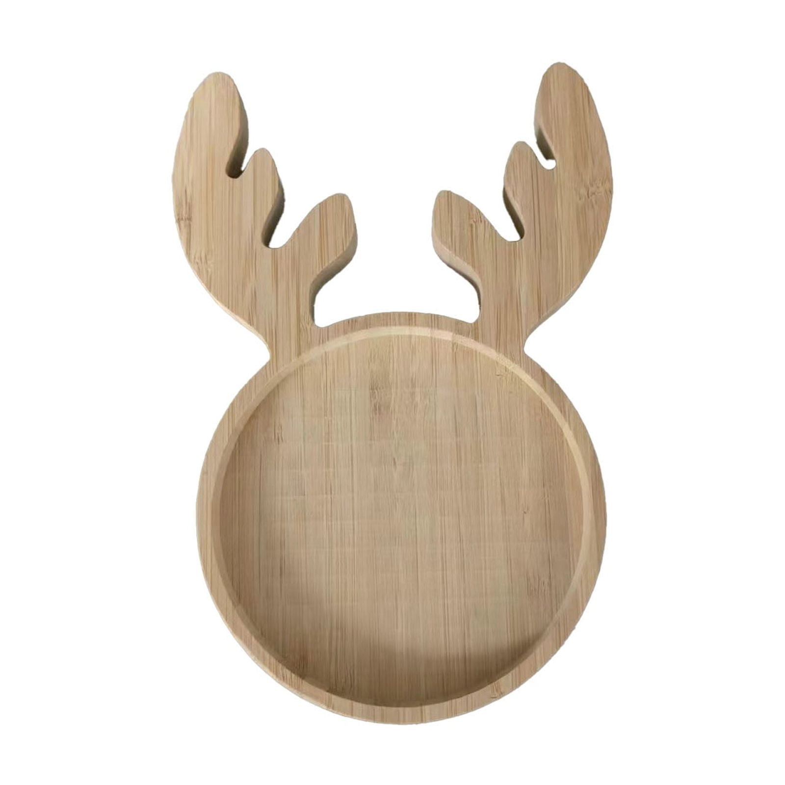 MOQIN Christmas Themed Wooden Serving Trays, Holiday Platters in Santa ...