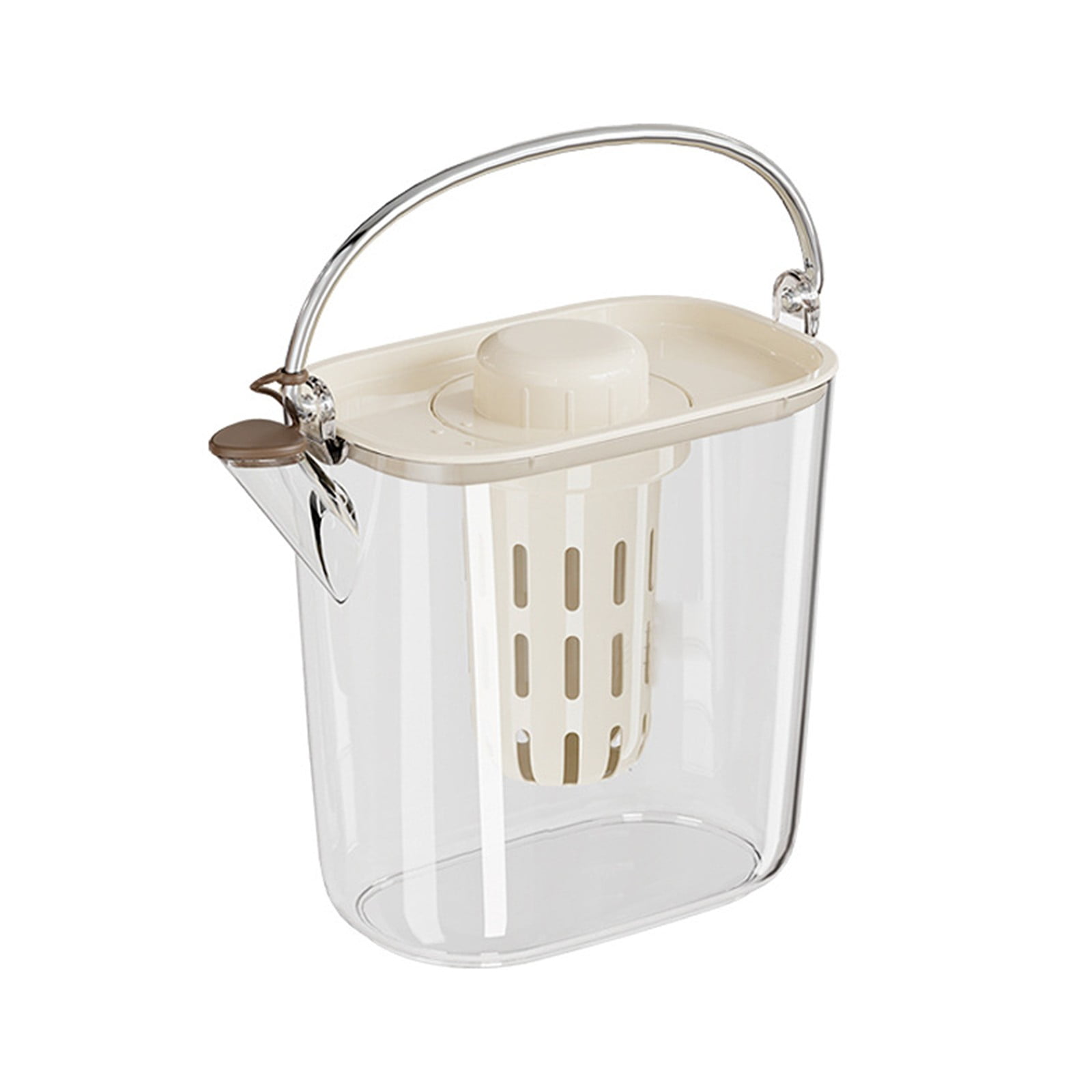 MOQIN Cold Water Pitcher Lemonade Stand Juice Jug with Spigot, Plastic ...