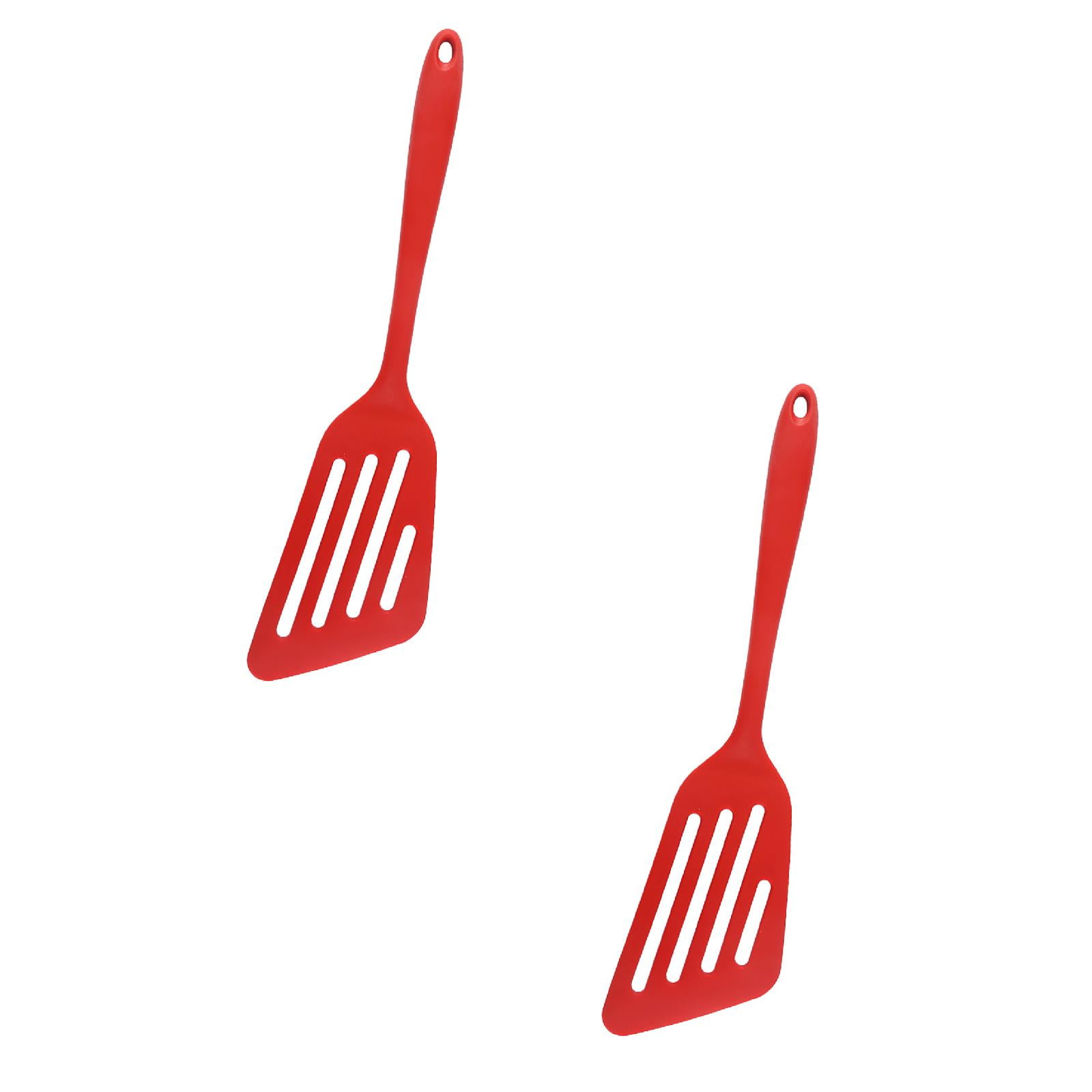 MOQIN Comfortable Handle Fish Spatula Nonstick, Slotted Nylon Fish ...