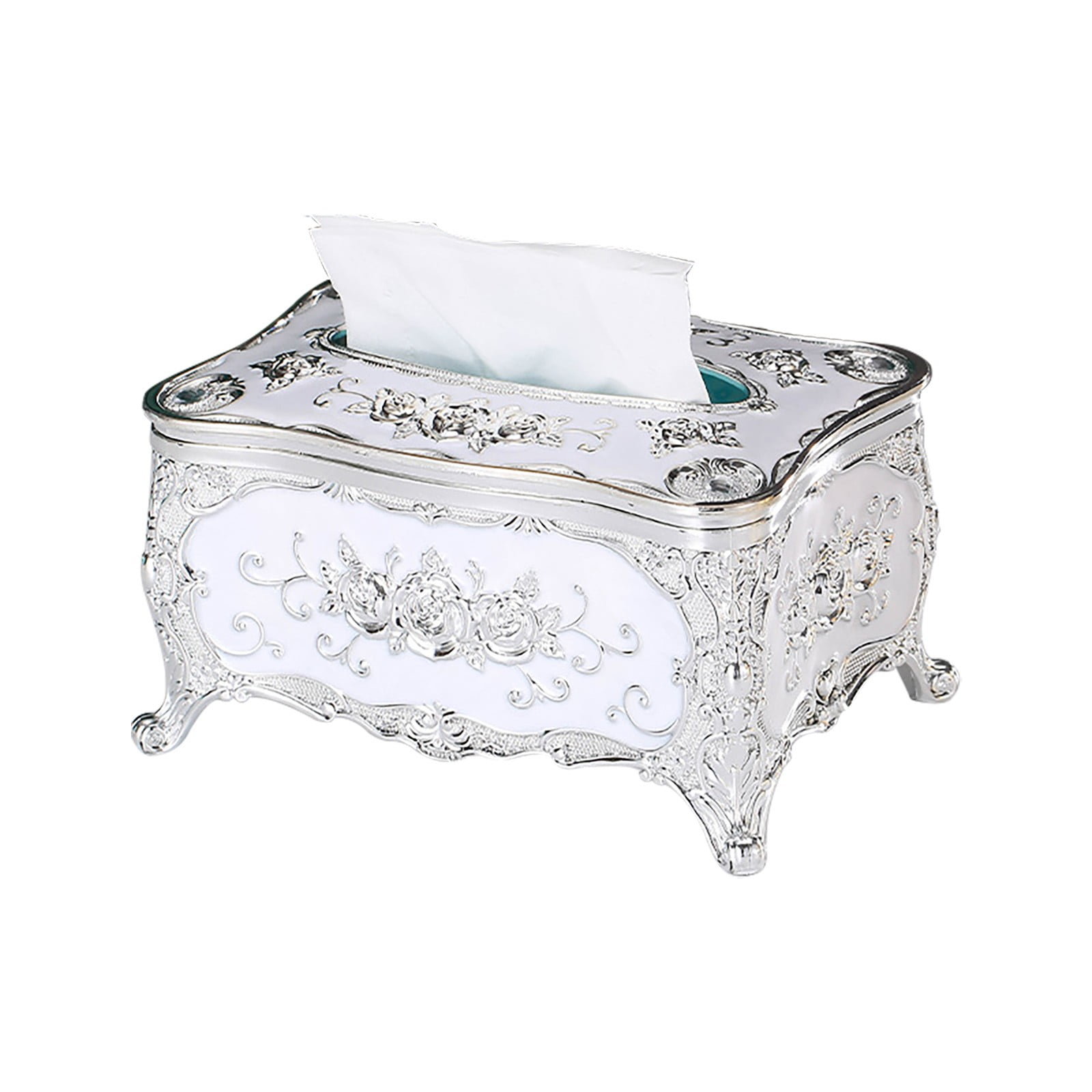 MOQIN Crystal Tissue Box European Style Tissue Box Cover Acrylic ...