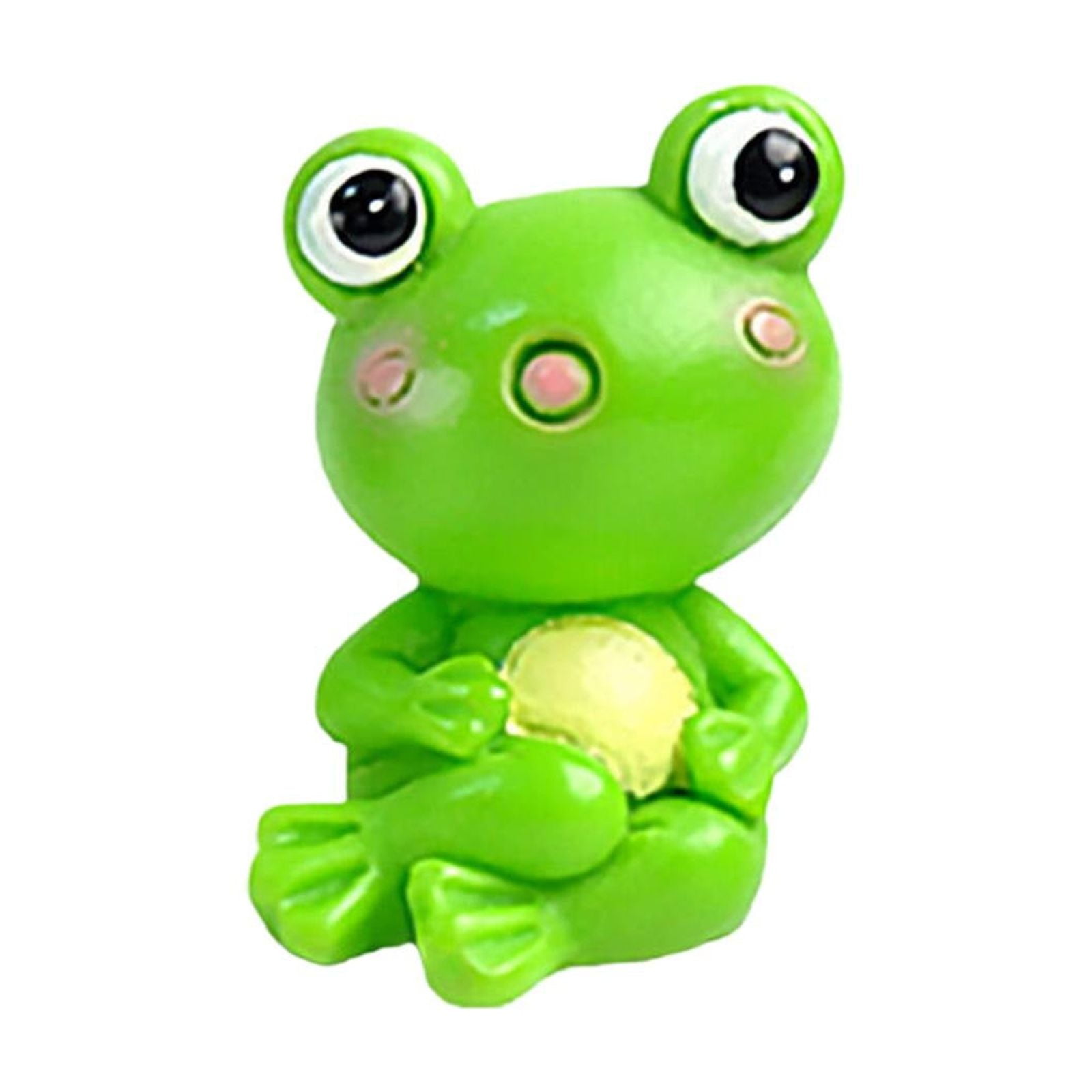MOQIN Cute Frog Miniature Figurines Mini Garden Frog Ornaments Animals ...