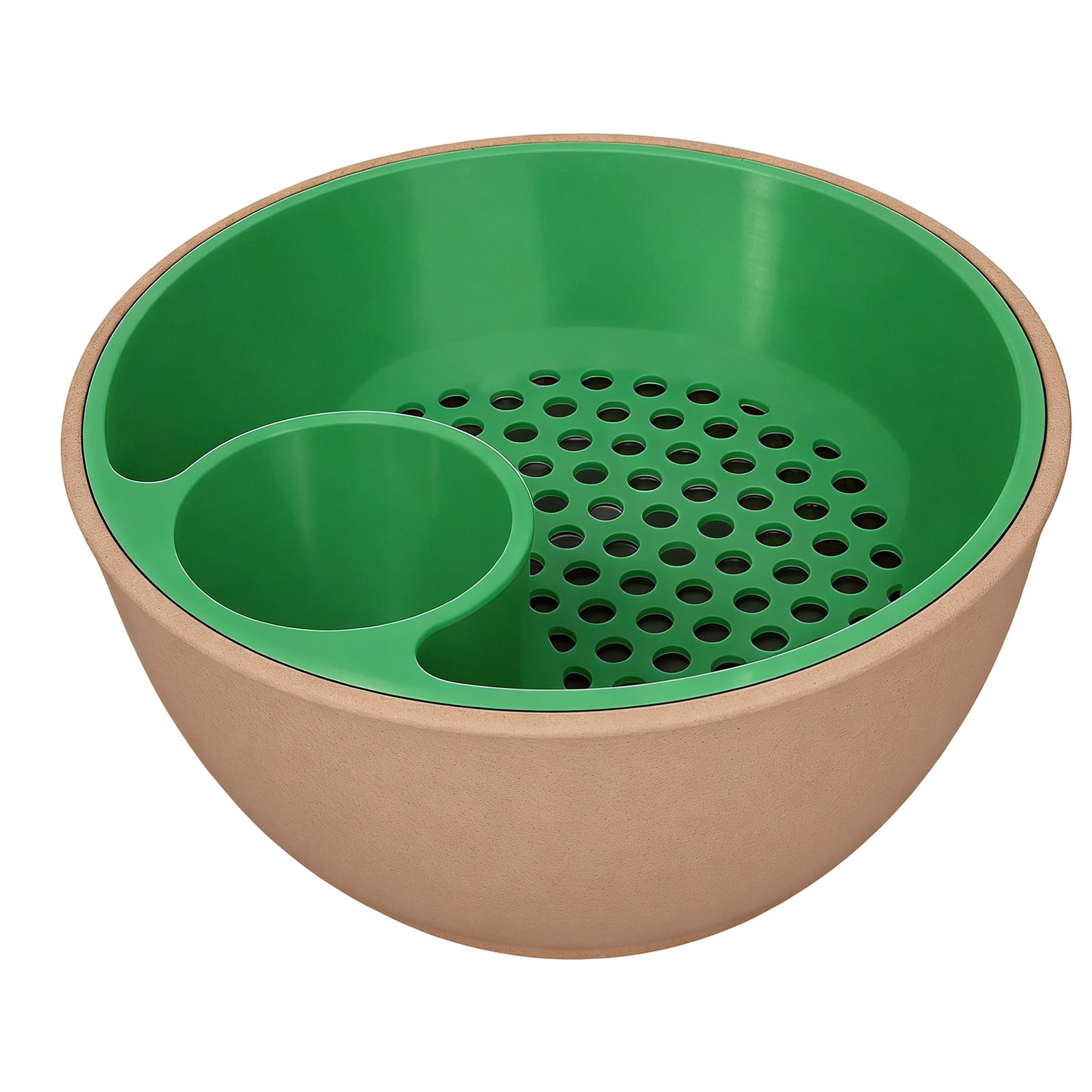 MOQIN Double Dish Pistachio Bowl with Nut Shell Storage – Snack Serving ...