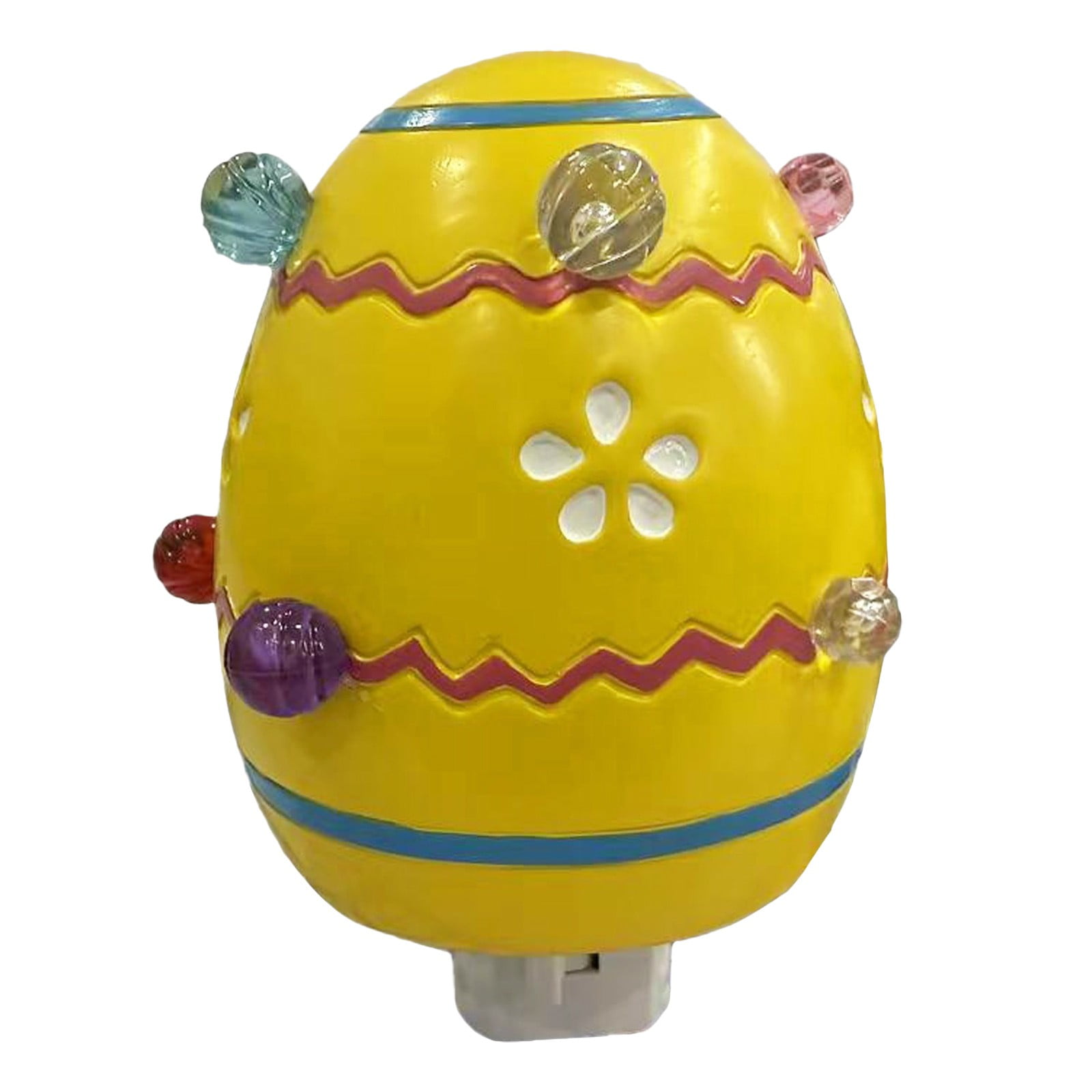 MOQIN Easter Bunny Bonfire Flashing Night Light, Plug in Wall Hanging ...