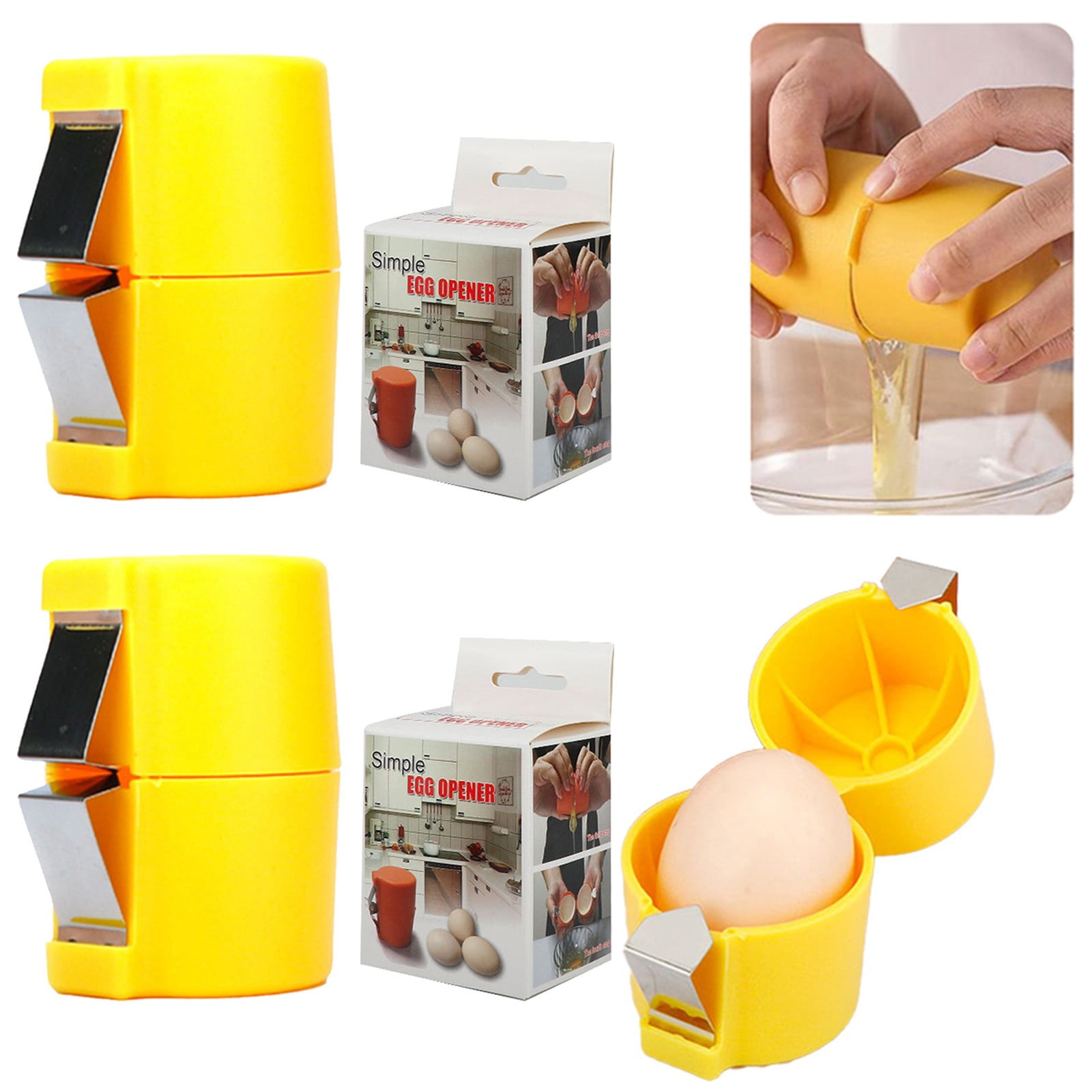 MOQIN Egg Shell Opener, 2024 New Egg Cracker Tool for Raw Eggs ...