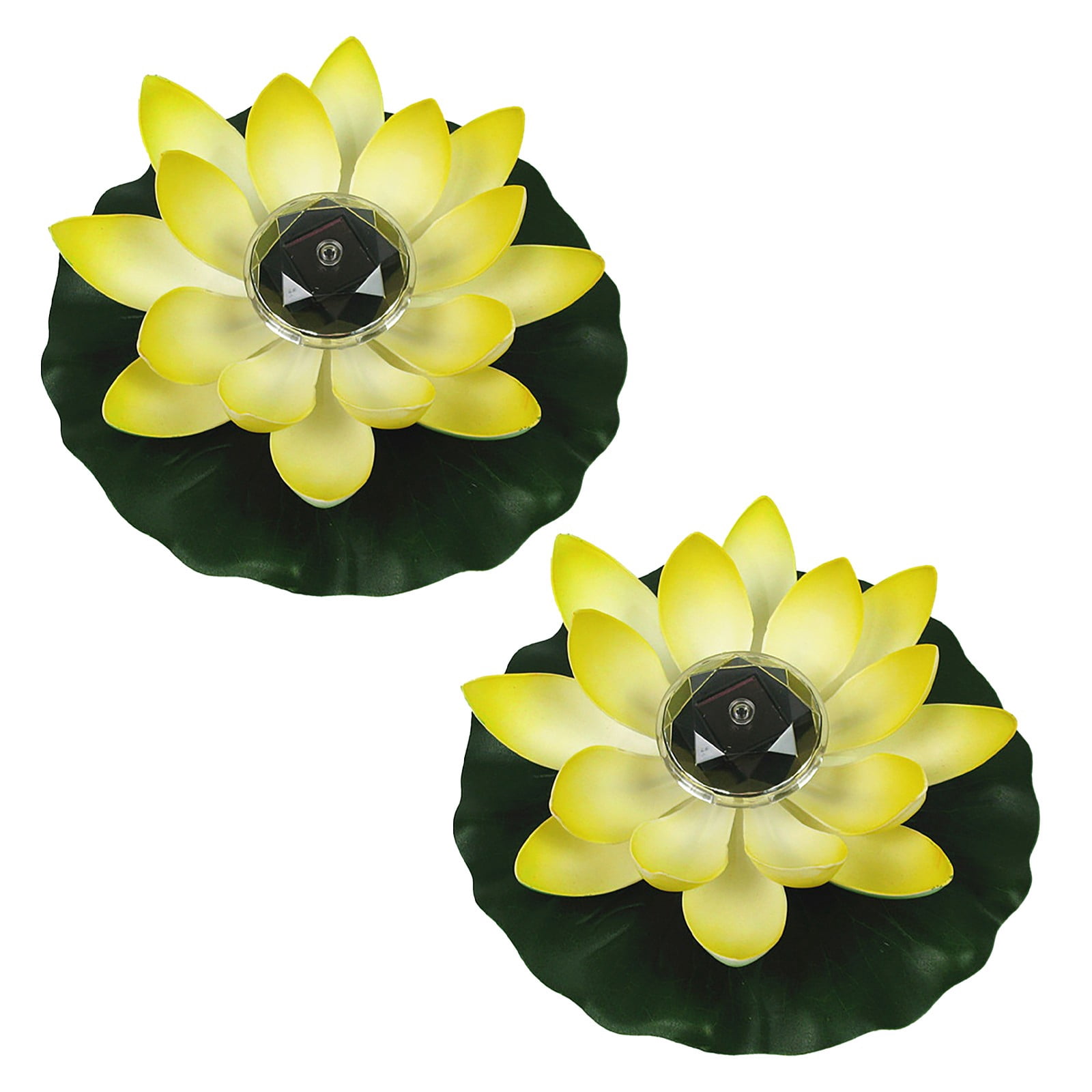 MOQIN Floating Pool Lights,Lily pad Pond Light LED Lotus Flower Lamp ...