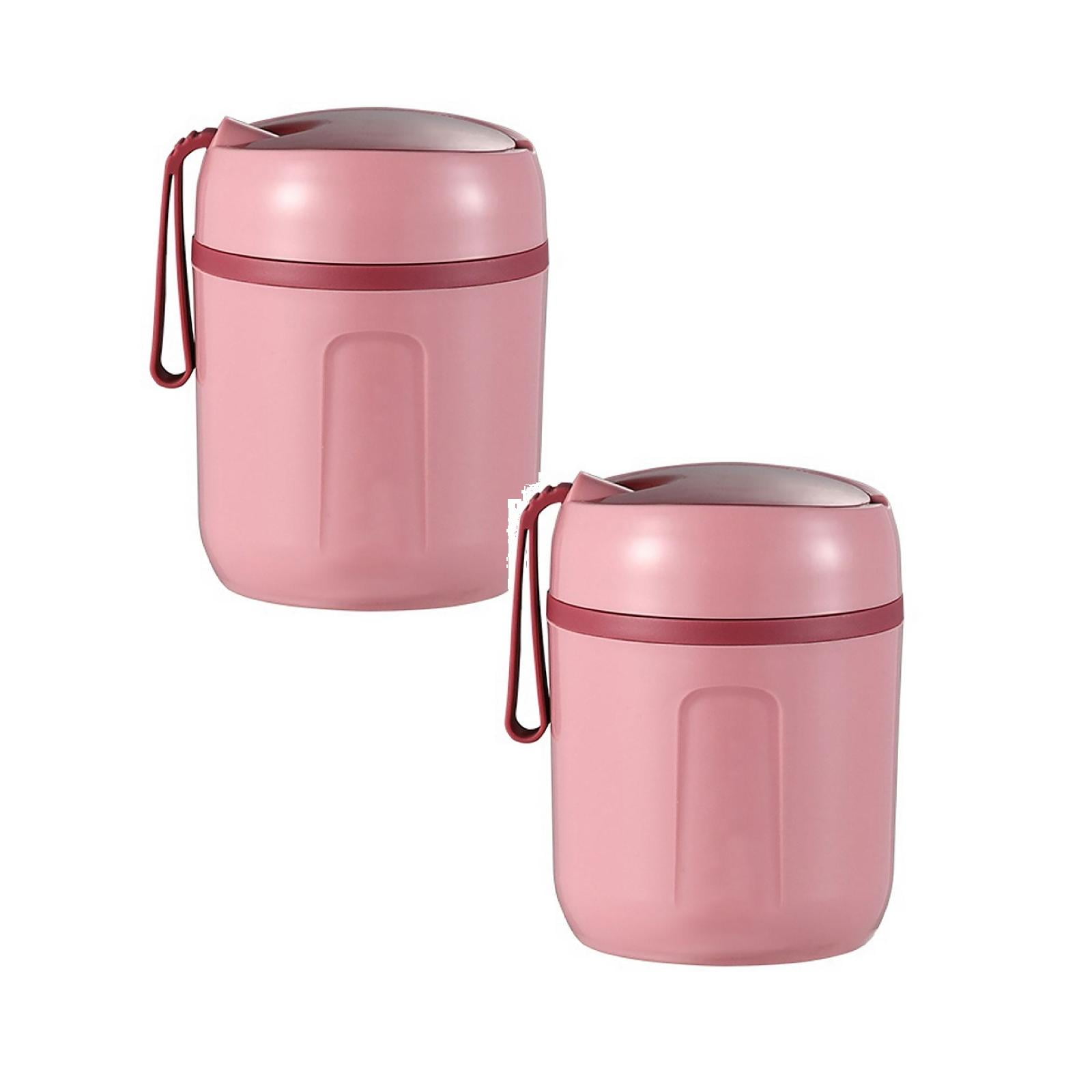 MOQIN Food Container, 2 pcs Stainless Steel Kids Adult Thermo for Hot ...