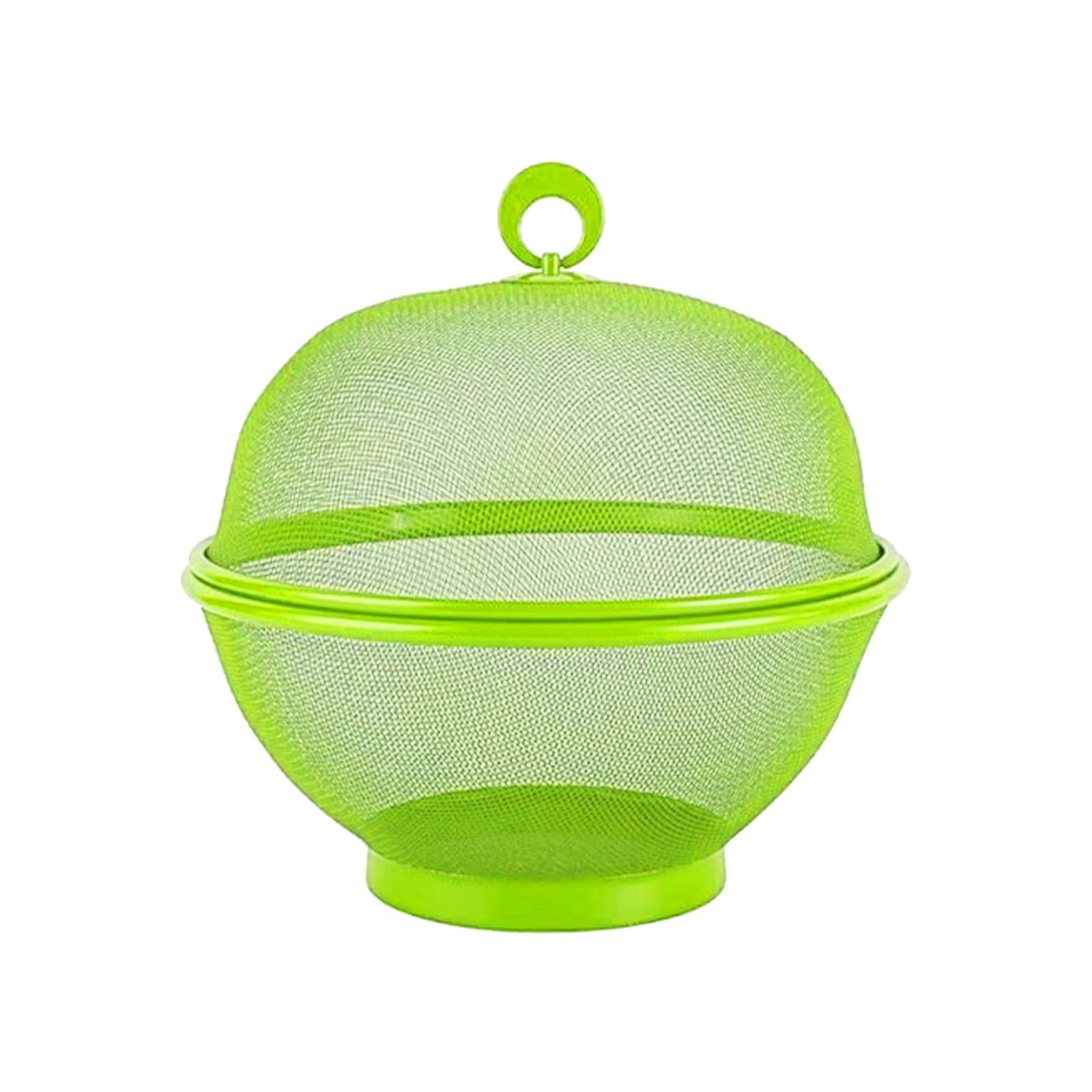MOQIN Summer Mesh Shaped Fruit Basket with Lid Fruit Cover Protective ...