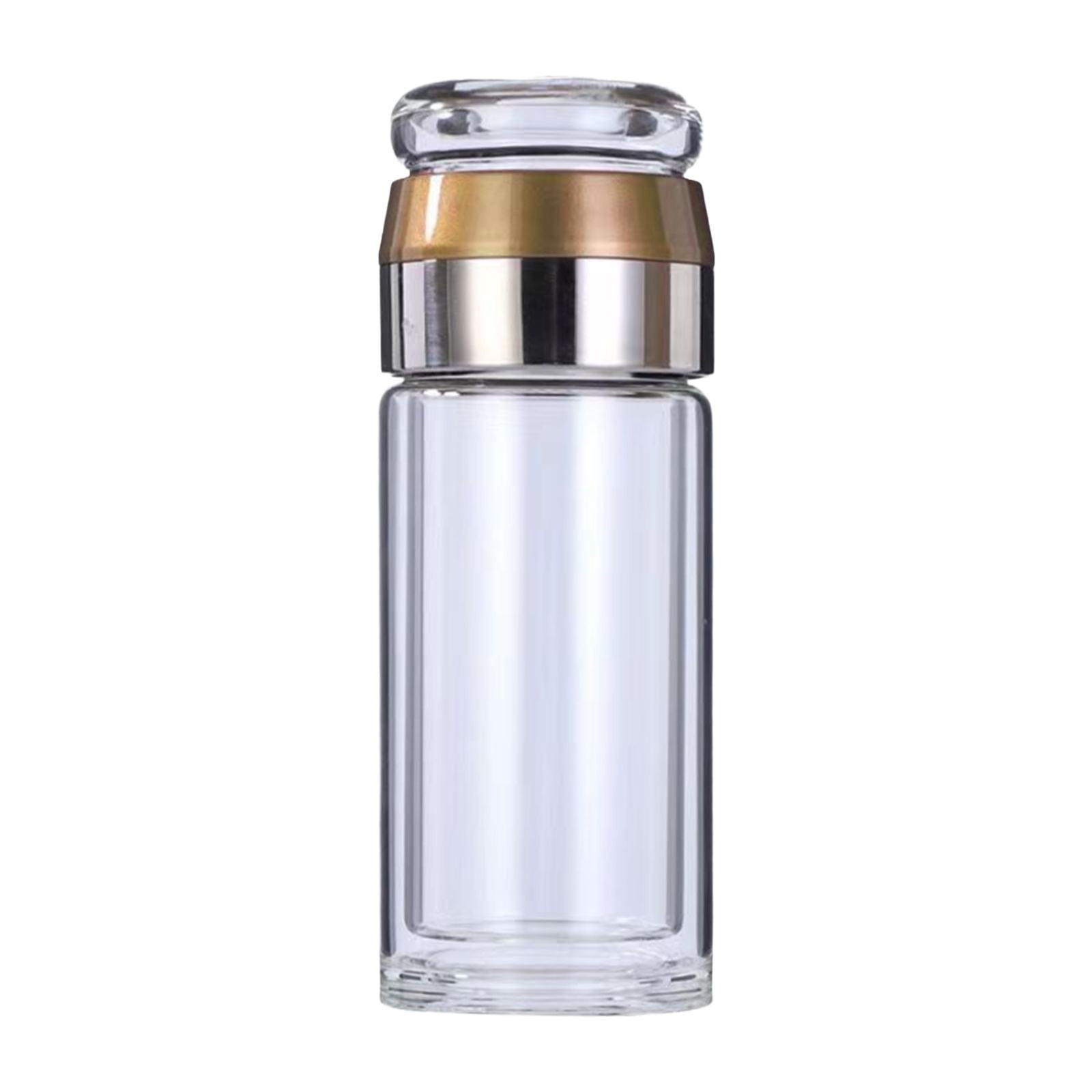 MOQIN Glass Tea Infuser Bottle with One-Handed Opening Lid, Tea tumbler ...
