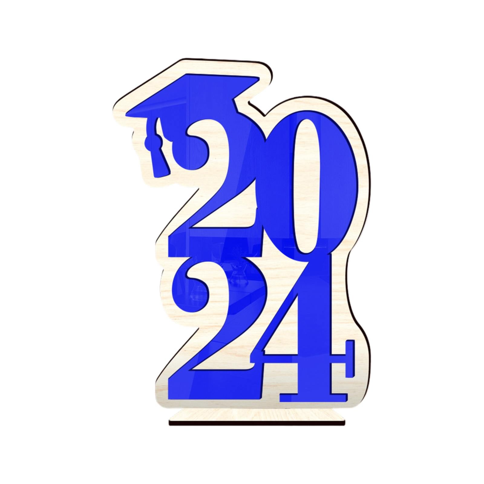 MOQIN Graduation Gifts for Him 2024, Class of 2024 Table Wooden ...