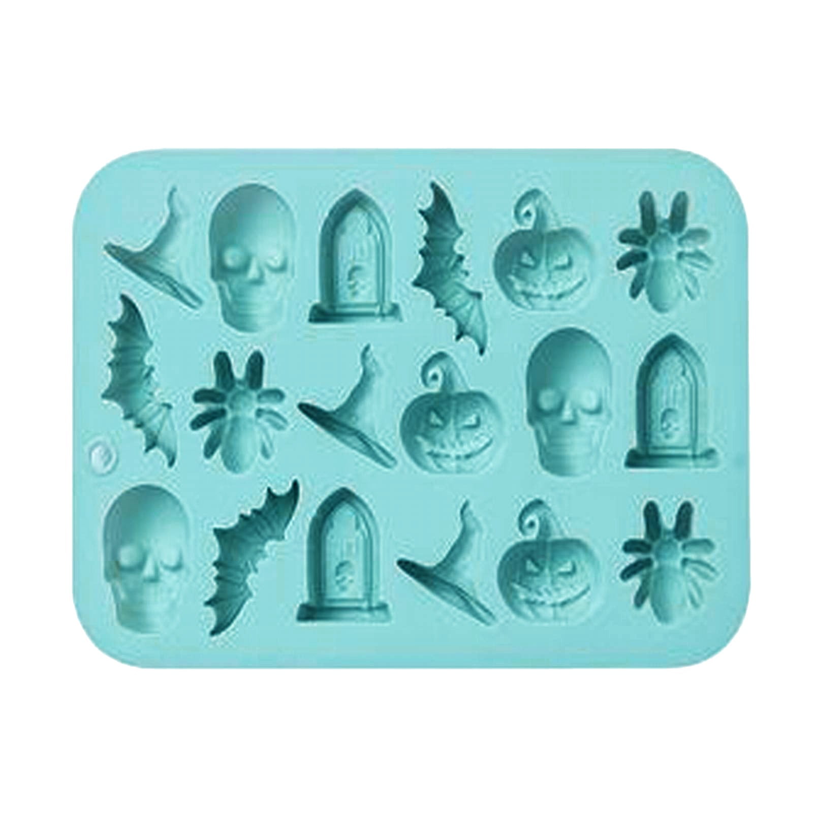 MOQIN Halloween Silicone Gummy Molds - 18 Cavity 3D Candy Chocolate ...