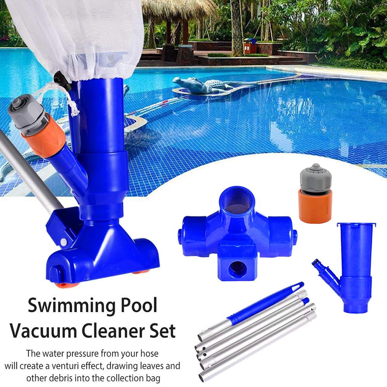 MOQIN Handheld Pool Vacuum for above Ground Pool - Portable Swimming ...
