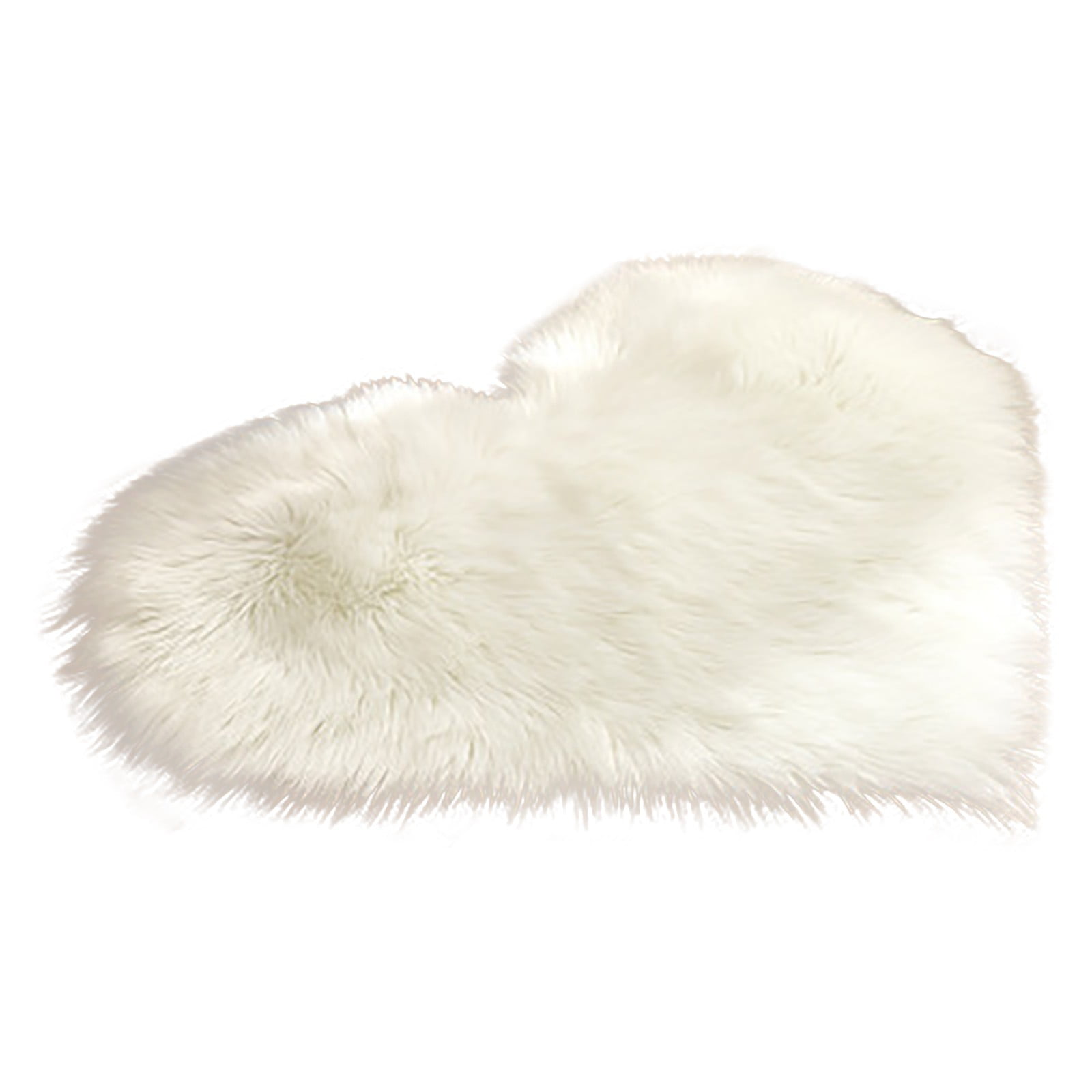 MOQIN Heart Rug,Heart Shaped Rug for Bedroom Girls Faux Fur Fluffy Area ...