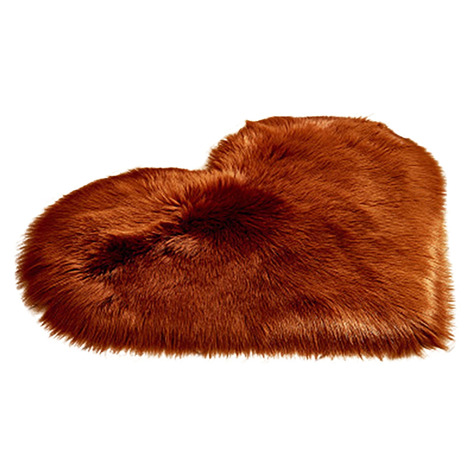 MOQIN Heart Rug,Heart Shaped Rug for Bedroom Girls Faux Fur Fluffy Area ...