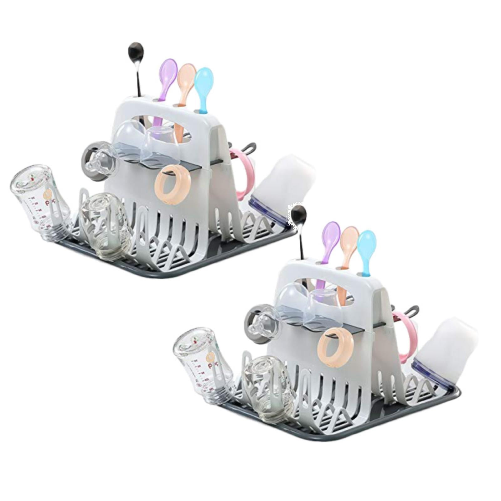 MOQIN High Capacity Drying Rack, Deluxe Countertop Drying Rack ...