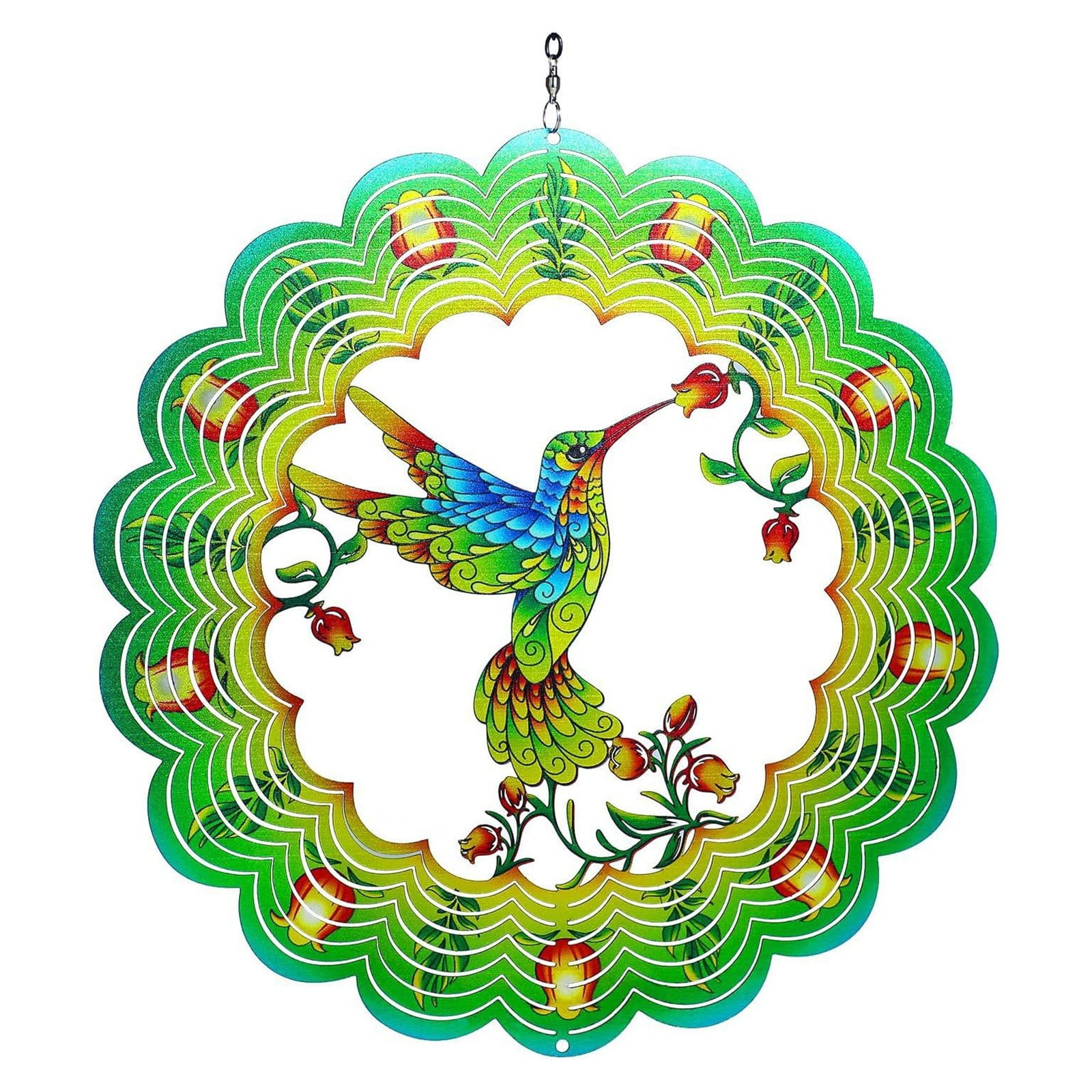 MOQIN Hummingbird Wind Spinners Hummingbird Gifts for Women/Men 12 inch ...