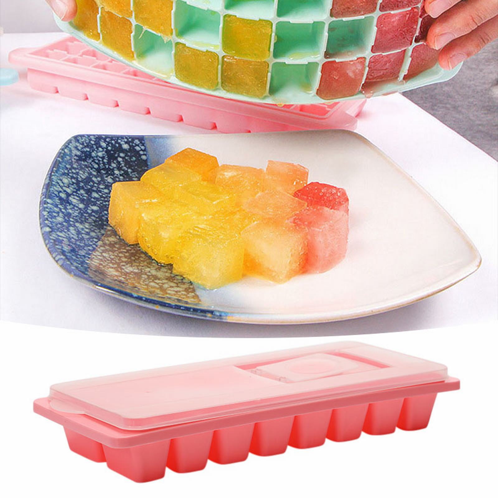 MOQIN Ice Cube Tray with Lid and for Freezer, Super Easy Release ...
