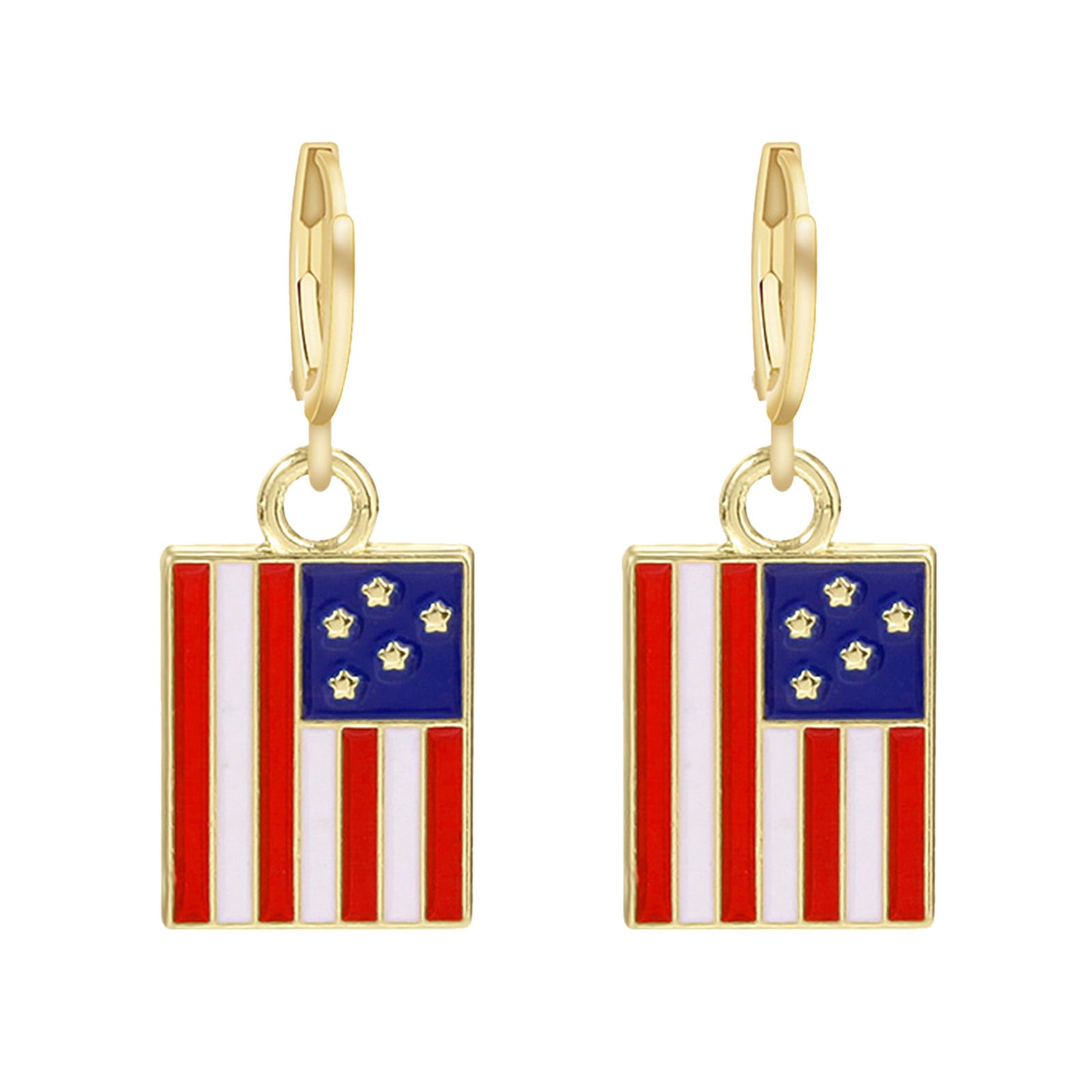 MOQIN Independence Day Earrings, 4th of July Earrings Women Patriotic ...