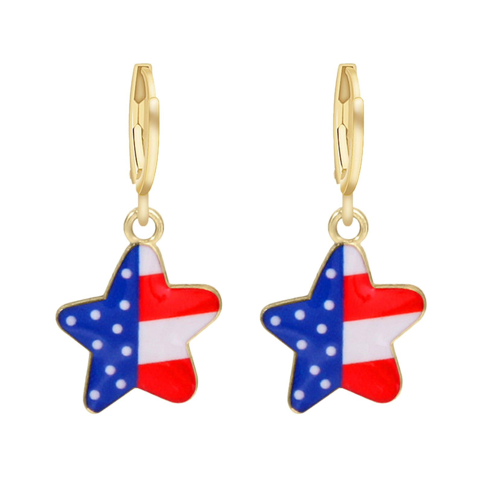 MOQIN Independence Day Earrings, 4th of July Earrings Women Patriotic ...