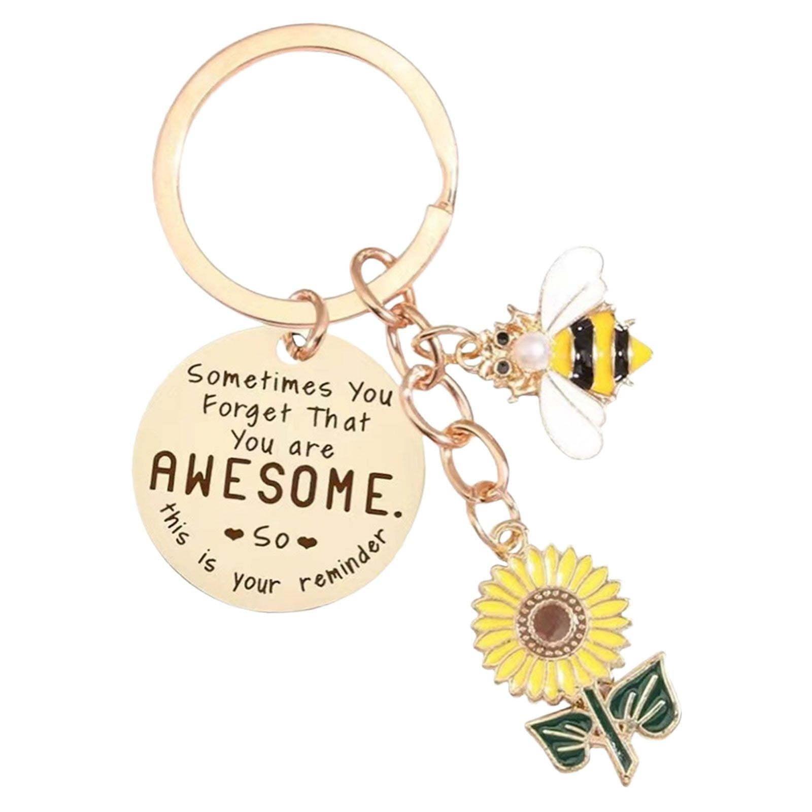 MOQIN Key Chain -Sunflower Keychains Gifts for Women,Sunflower ...