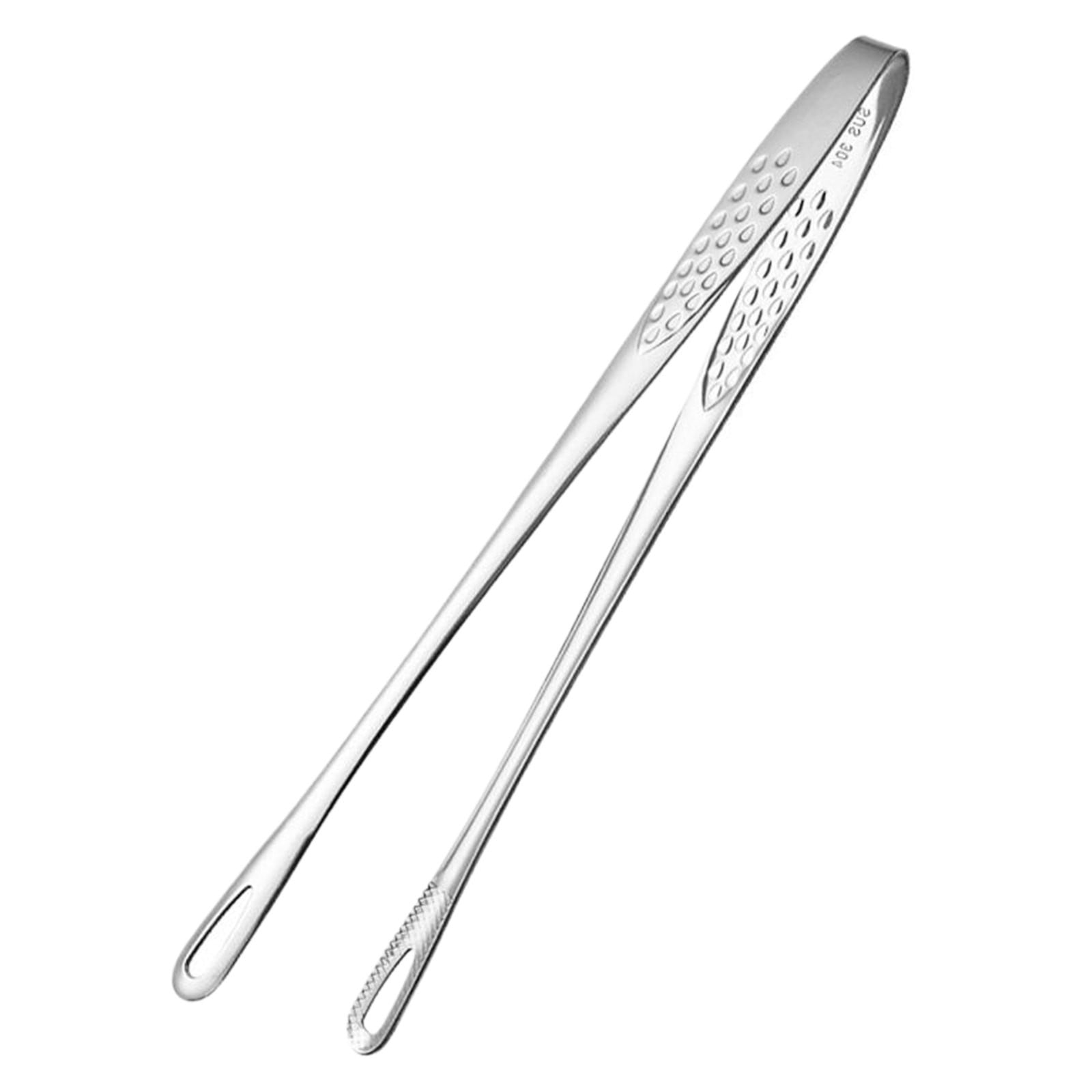 MOQIN Korean and Japanese BBQ Tongs Stainless Steel Grill Kitchen Food ...
