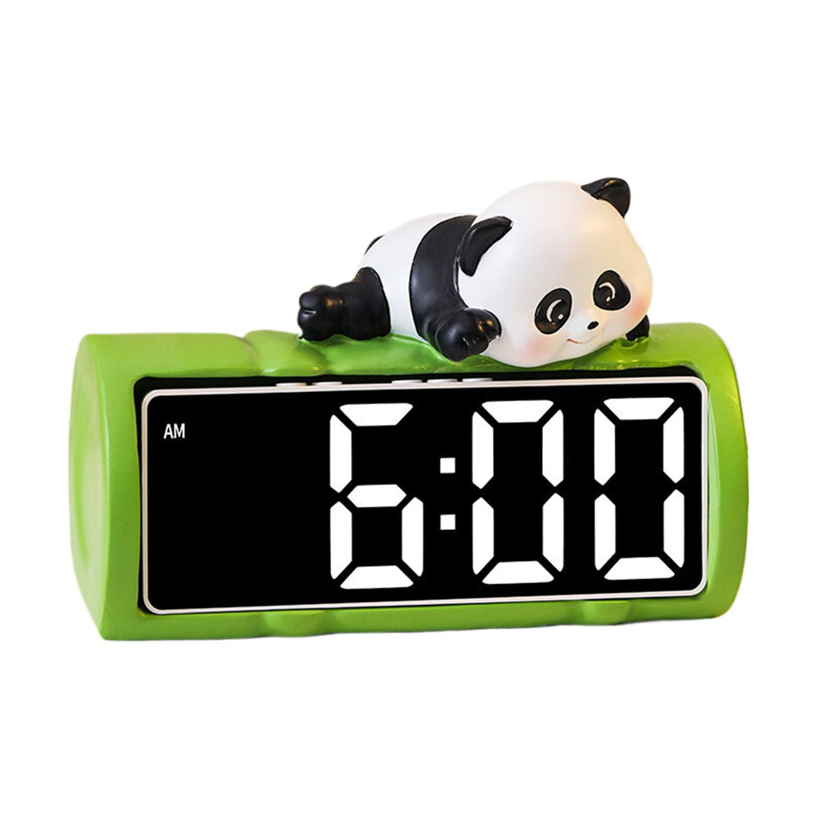 MOQIN LED Digital Alarm Clock for Bedroom, Panda Pattern Creative Desk ...