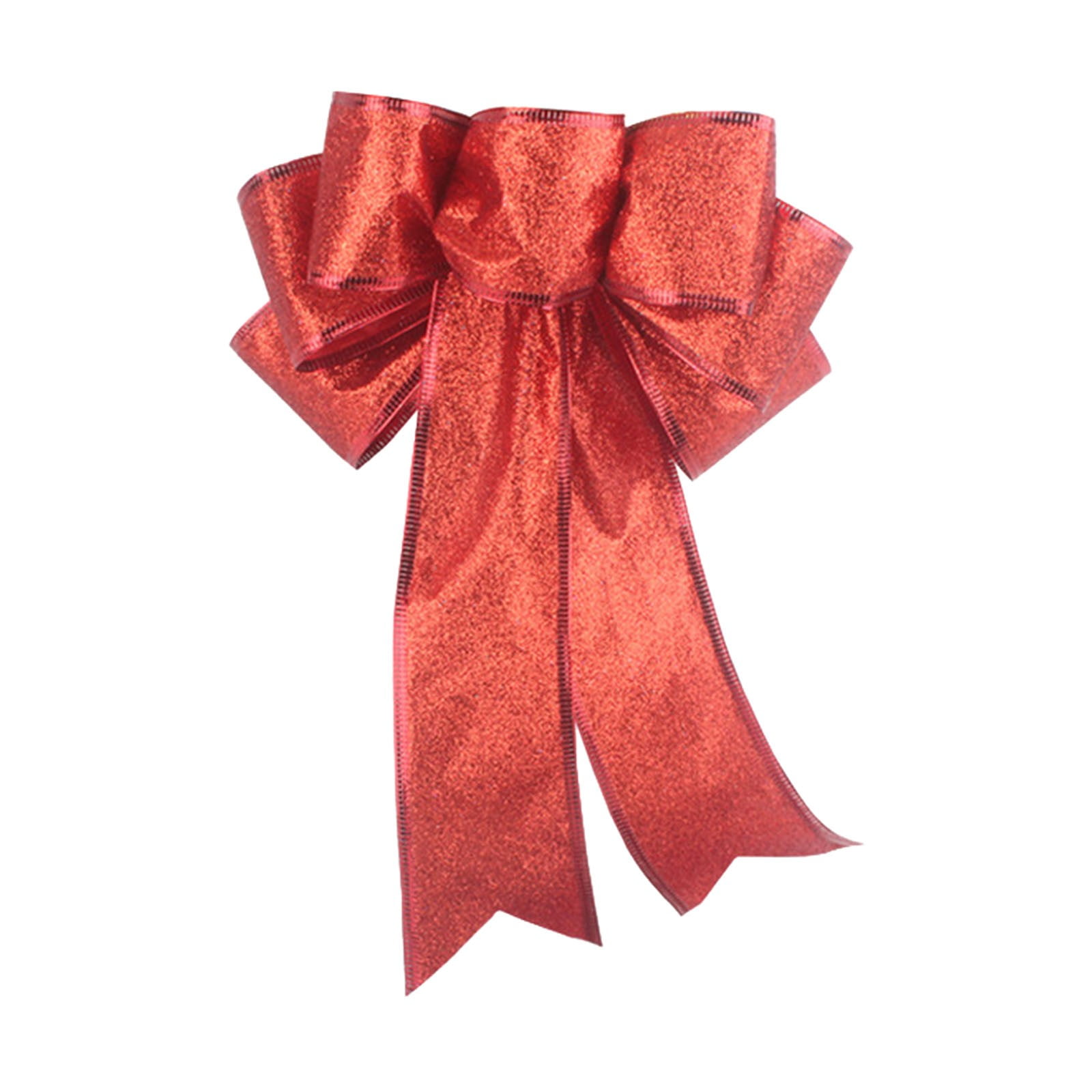 MOQIN Large Christmas Wreath Bow Decor, Christmas Tree Topper Bow ...