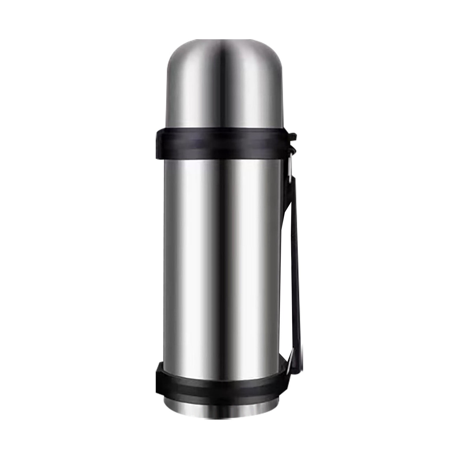 MOQIN Large Coffee Thermo for Travel, Insulated Stainless Steel Water Bottle with Cup and Handle ...